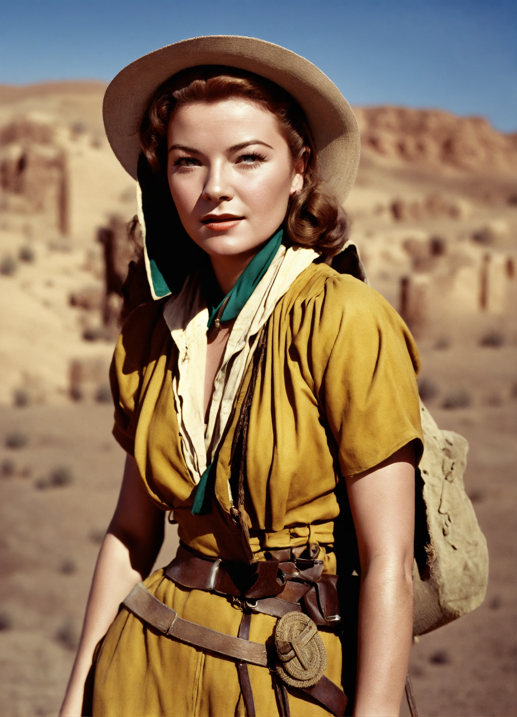 Lexica - Young Anne Baxter as a desert adventurer