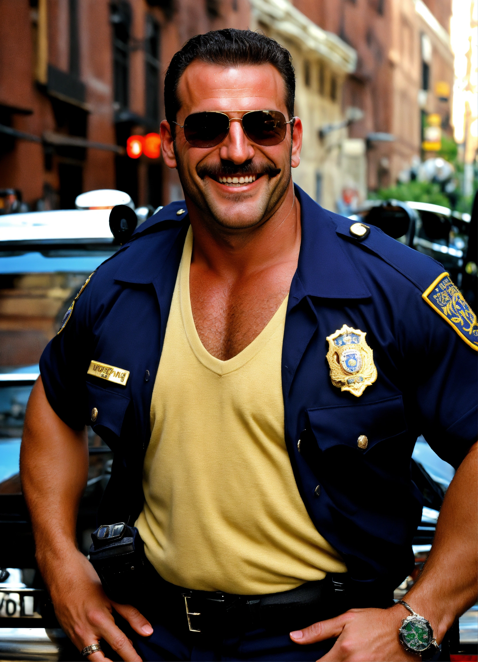 Lexica - Sweaty shiny Handsome Italian Cop from the Bronx, Joe Menano ...