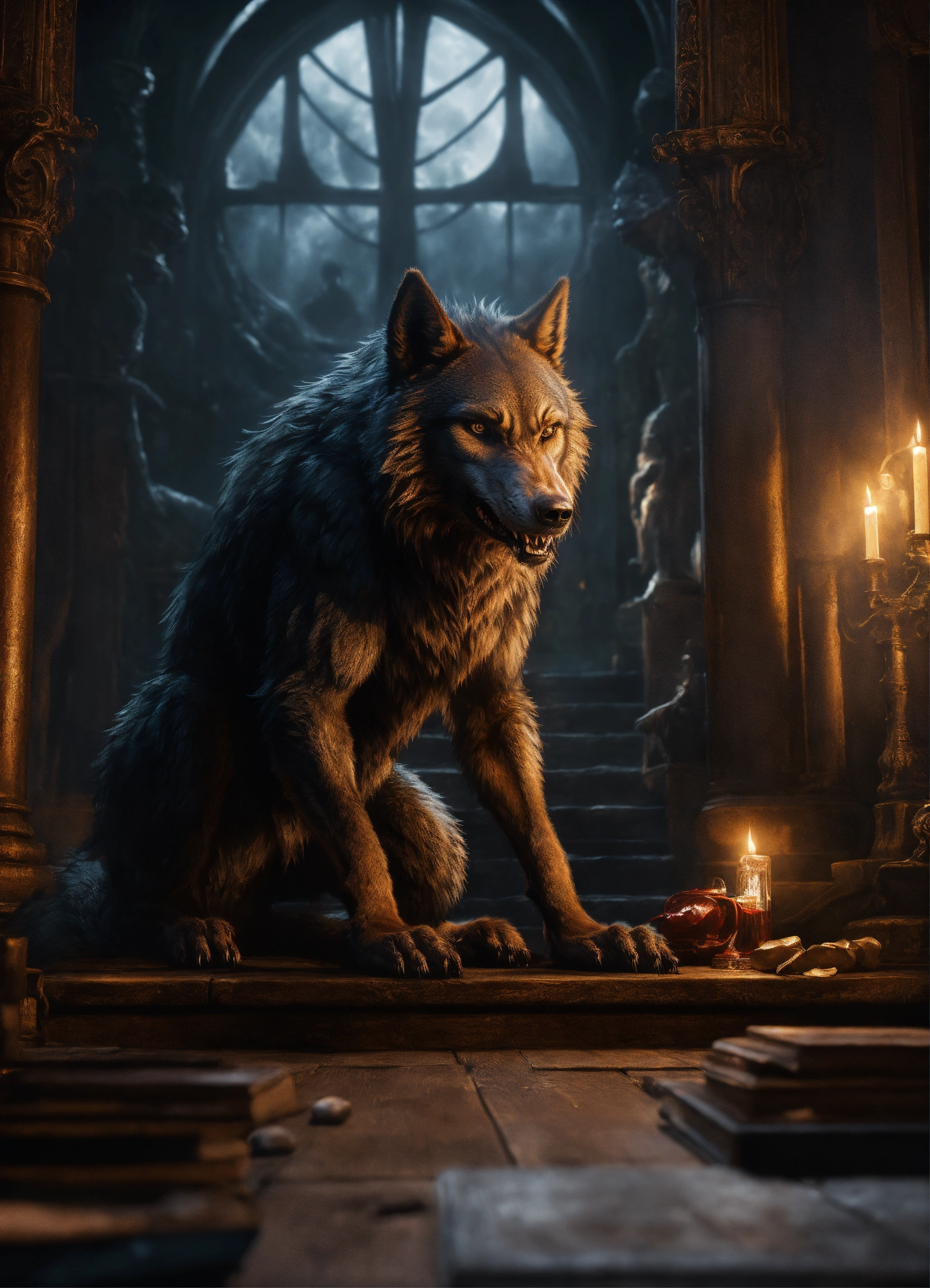 Lexica - Werewolf academy, mystic, dark fantasy, realistic photo, high ...