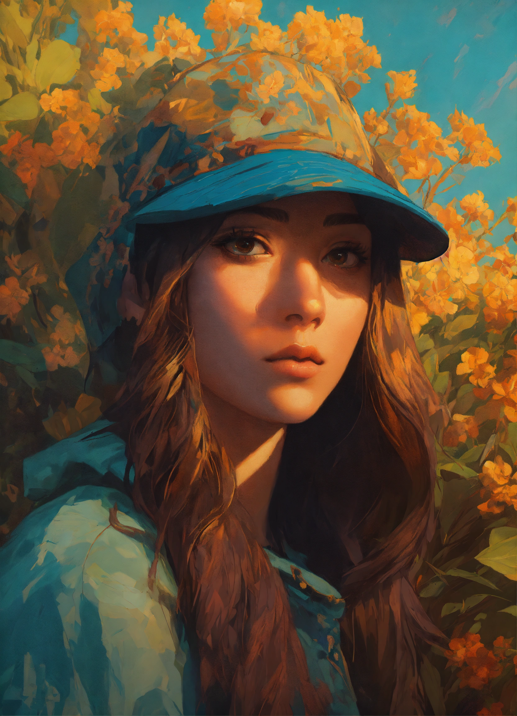 Lexica - Portrait of moody shadows, pallet knife, oil painting, brush ...