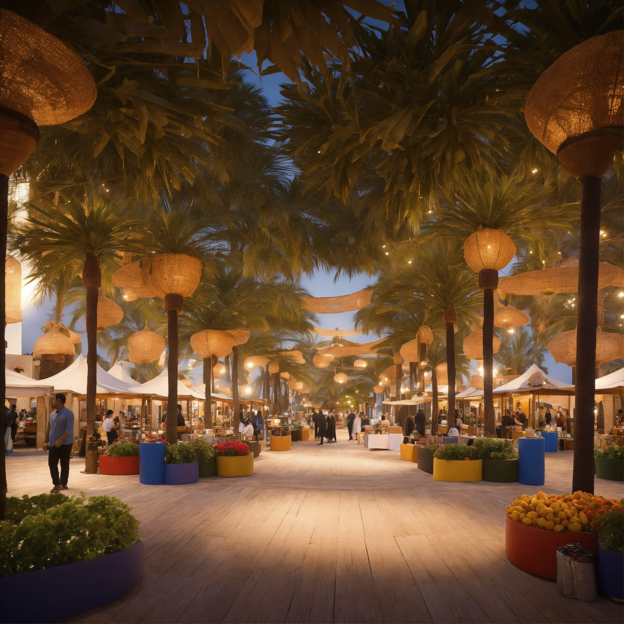 Lexica - Visualize a vibrant scene at the 'Taste of Bahrain' Food ...