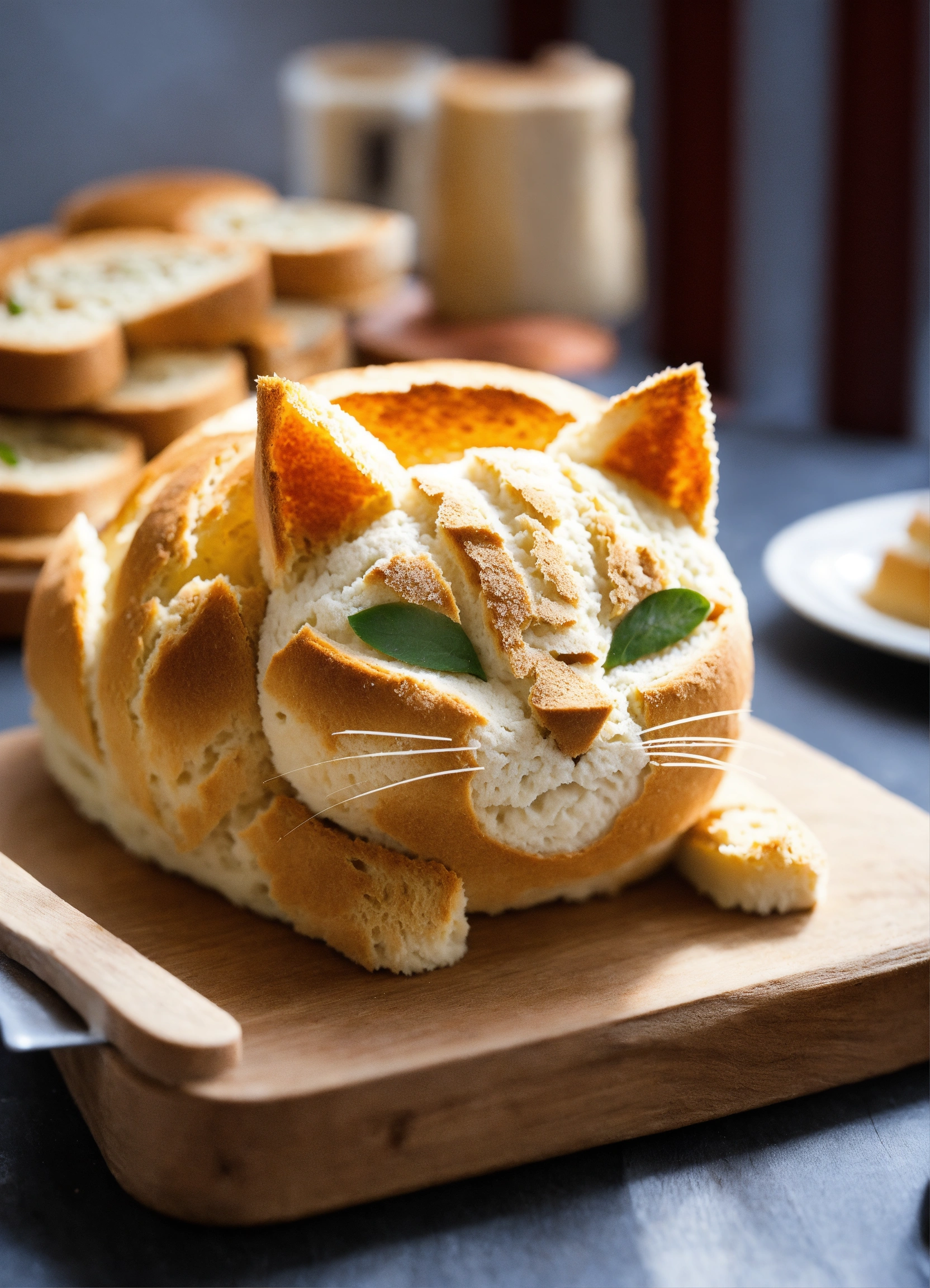 Lexica - Cat made from bread