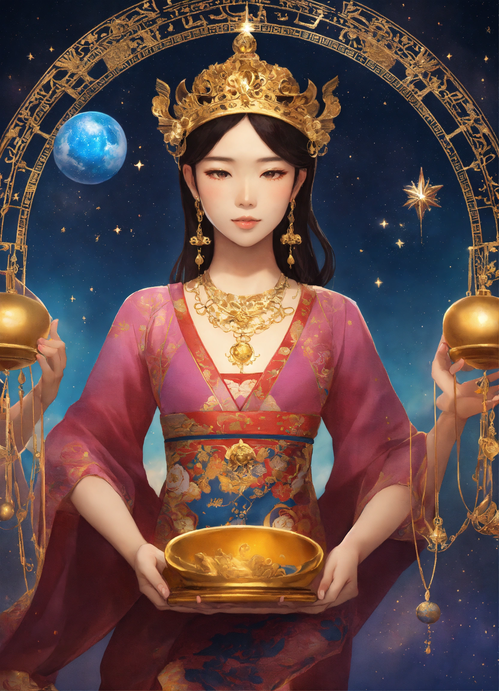 Lexica - The star sign of libra personified as an asian female person ...