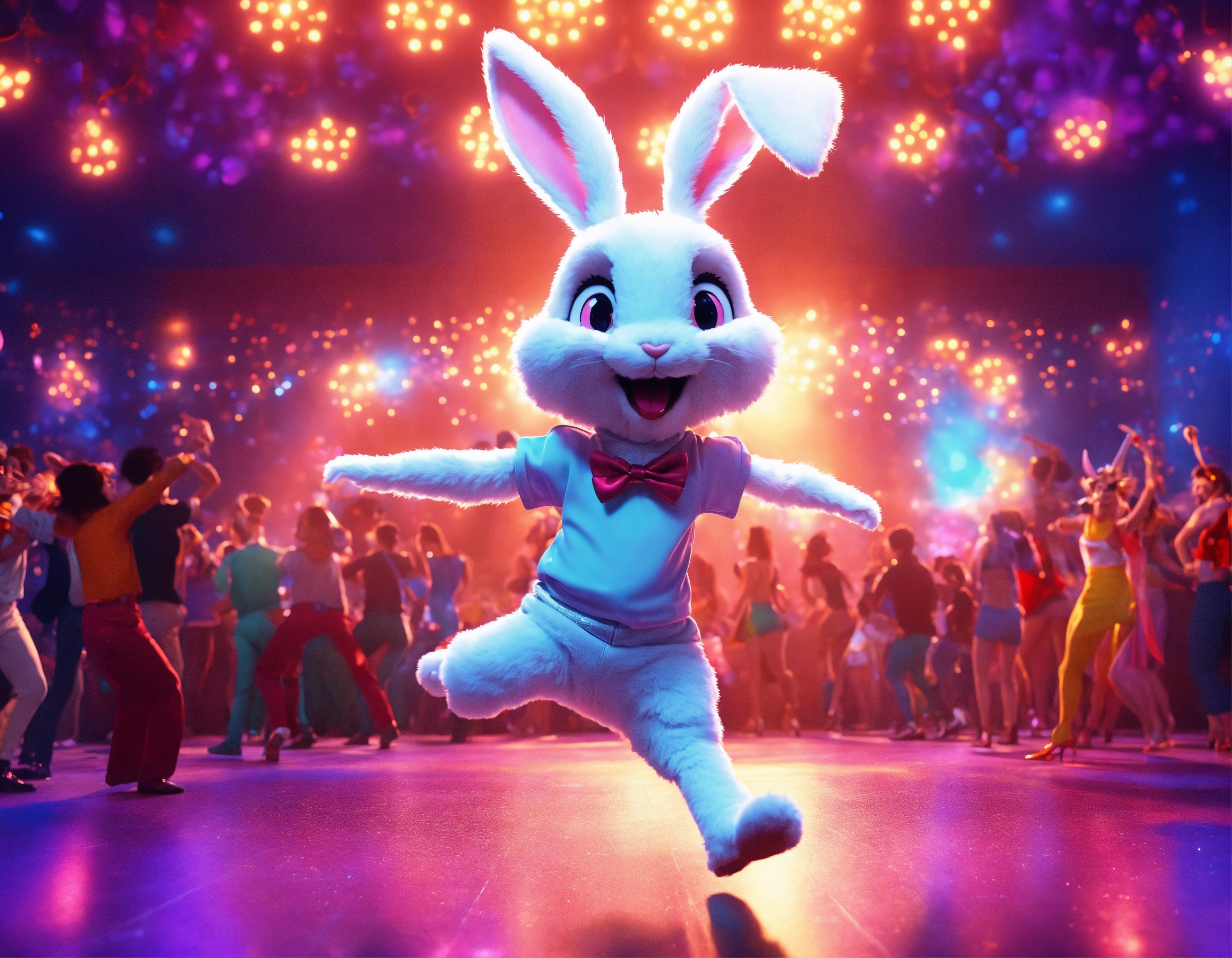 Lexica - The mischievous and devilishly imp-like white animated cartoon ...