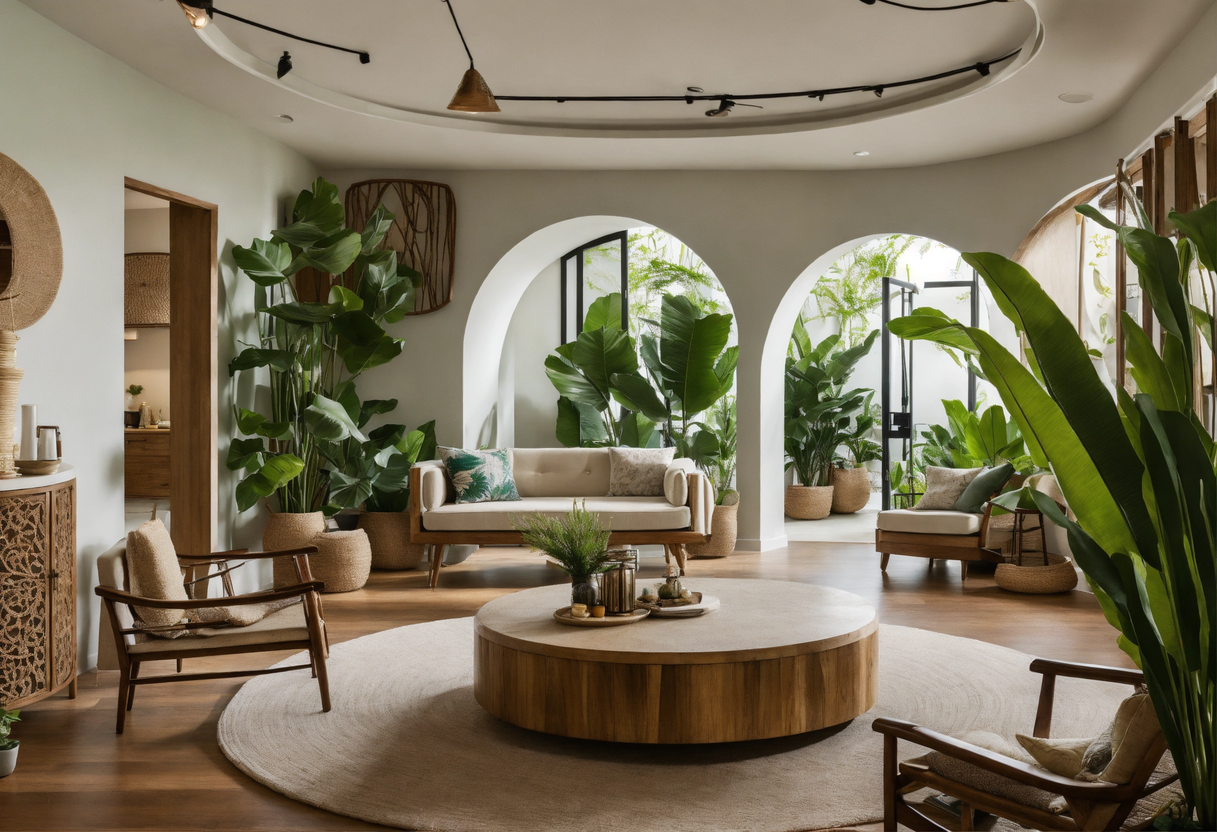 Lexica - Modern take on upscale bali inspired small condo white round ...