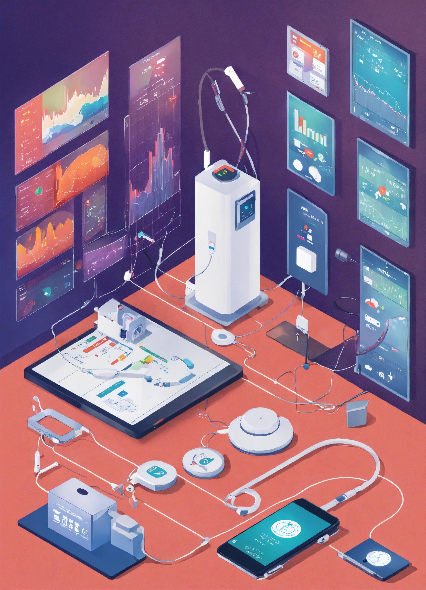 Lexica - Portable health monitoring systems illustration