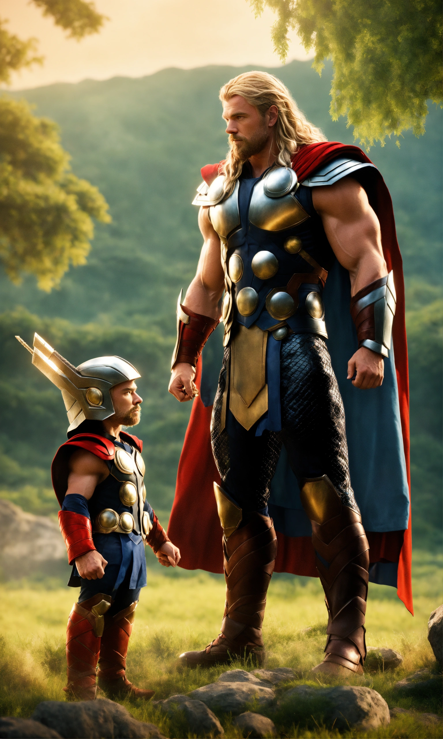 Lexica - Different versions of Thor standing together, nature ...