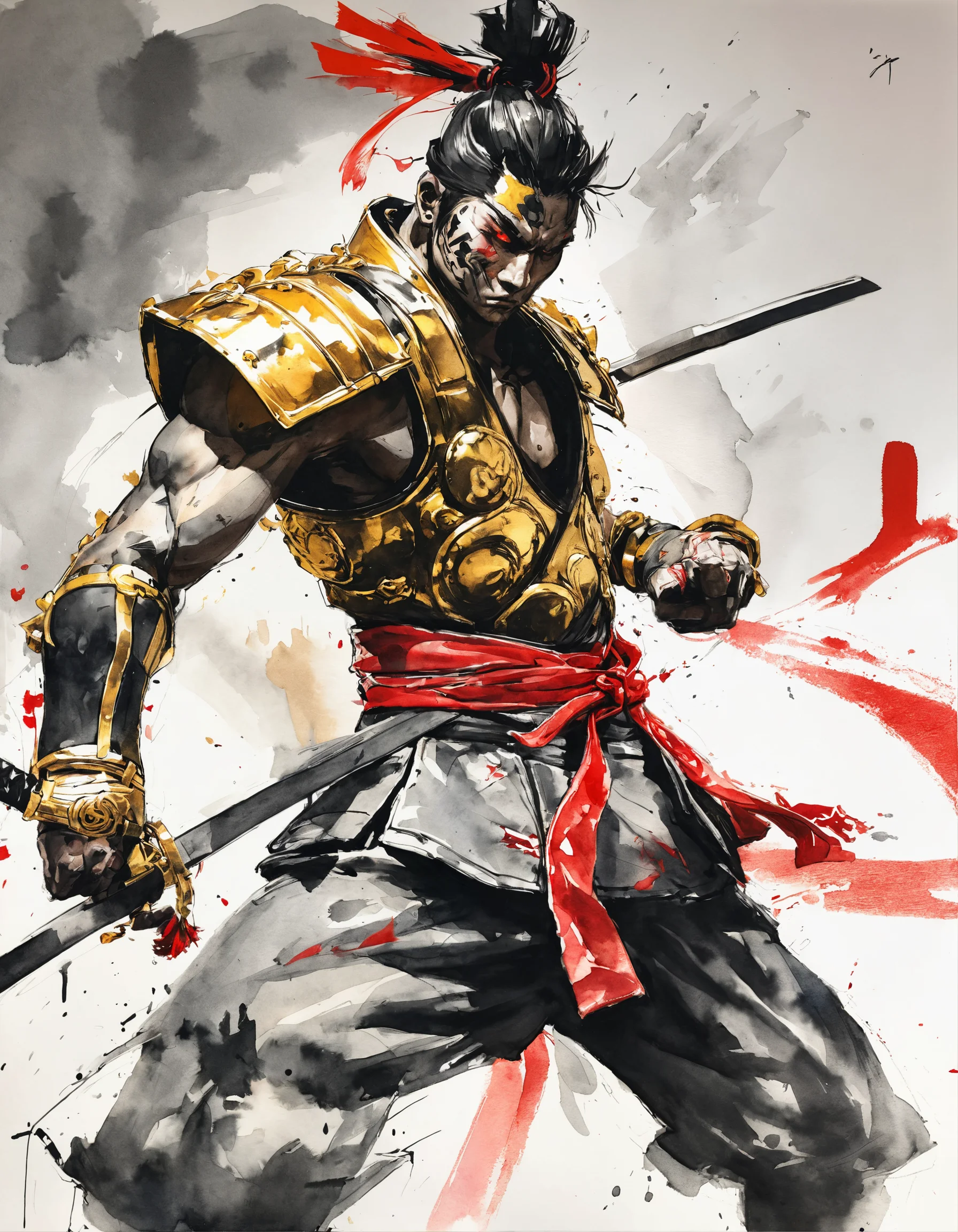 Lexica - Diesel-punk hip-hop punk ashigaru wearing diesel-punk oni ...