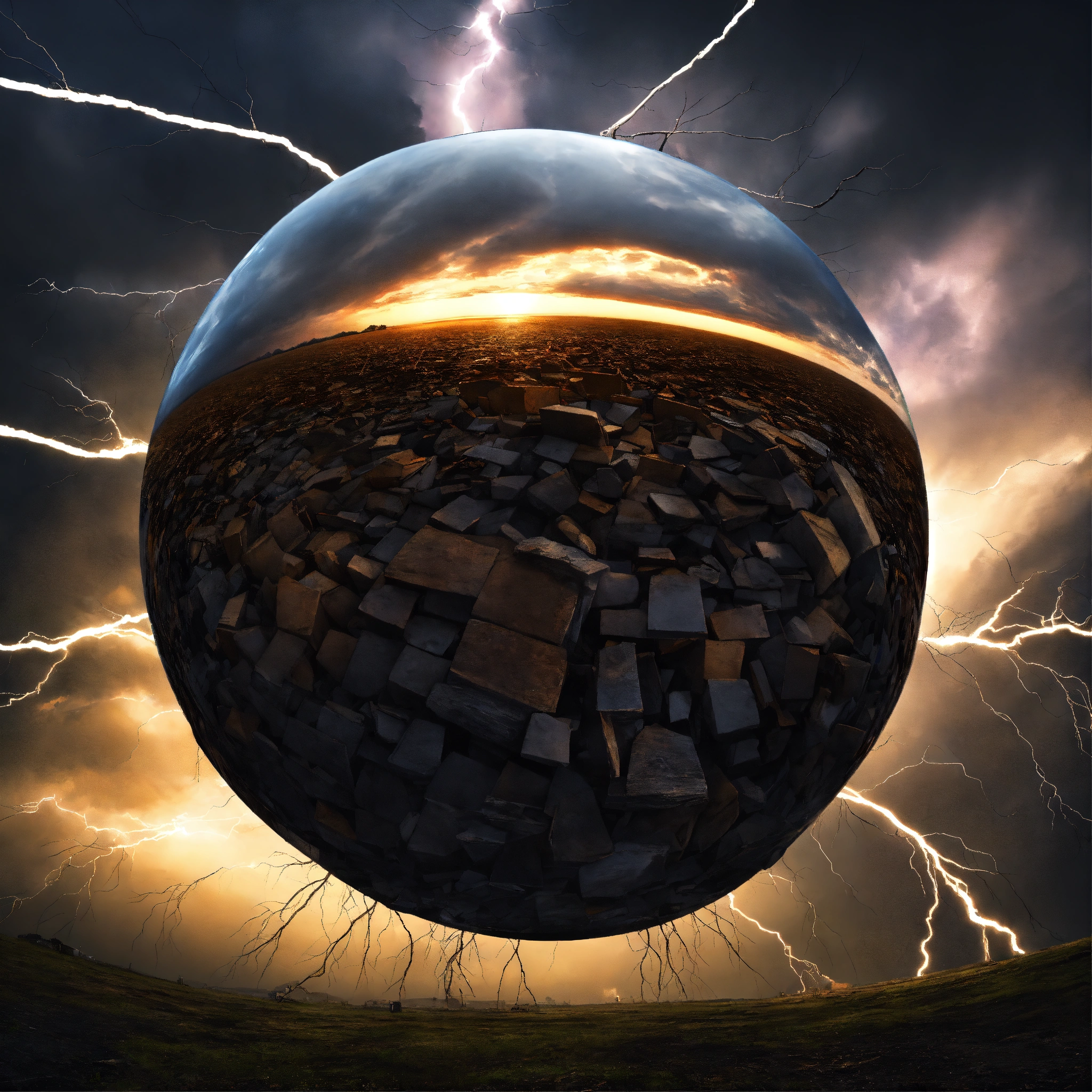 Lexica - Photo fish eye 3d Digital art Black strange object odd shape ...