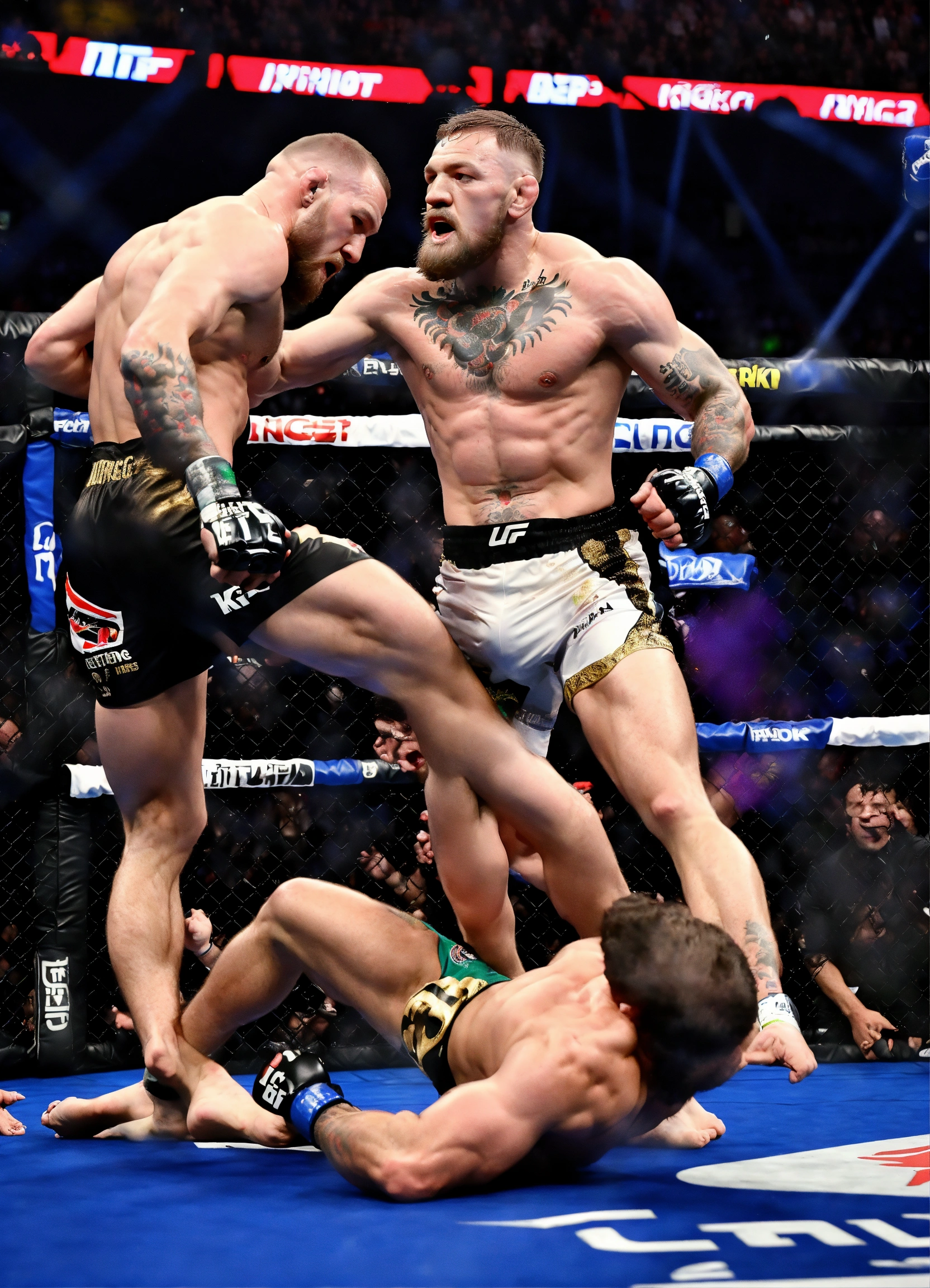 Lexica - Conor McGregor beat Khabib in the octagon by KO, 8k ...