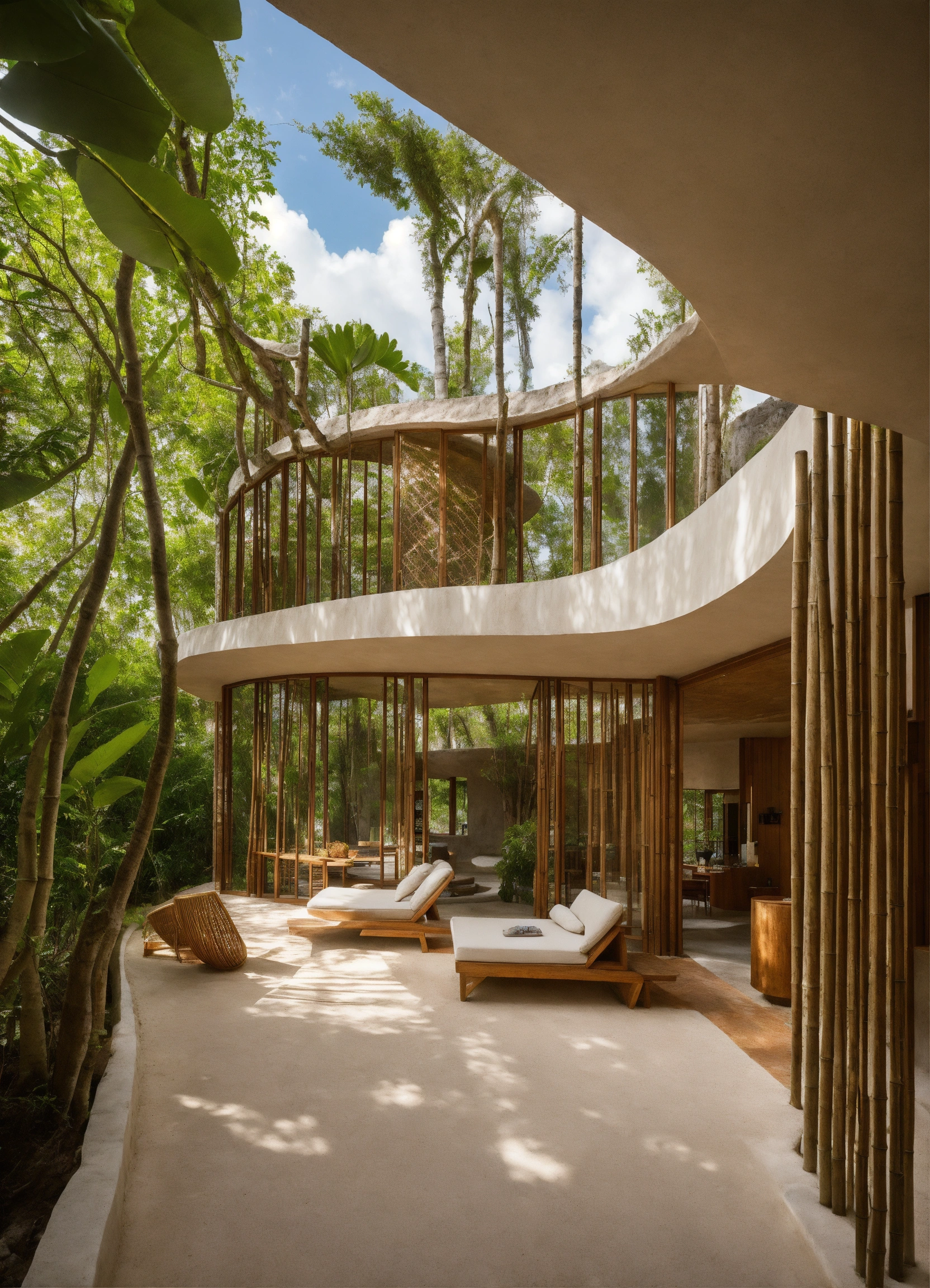 Lexica - Imagine an eco-friendly Zaha Hadid-style country cottage ...