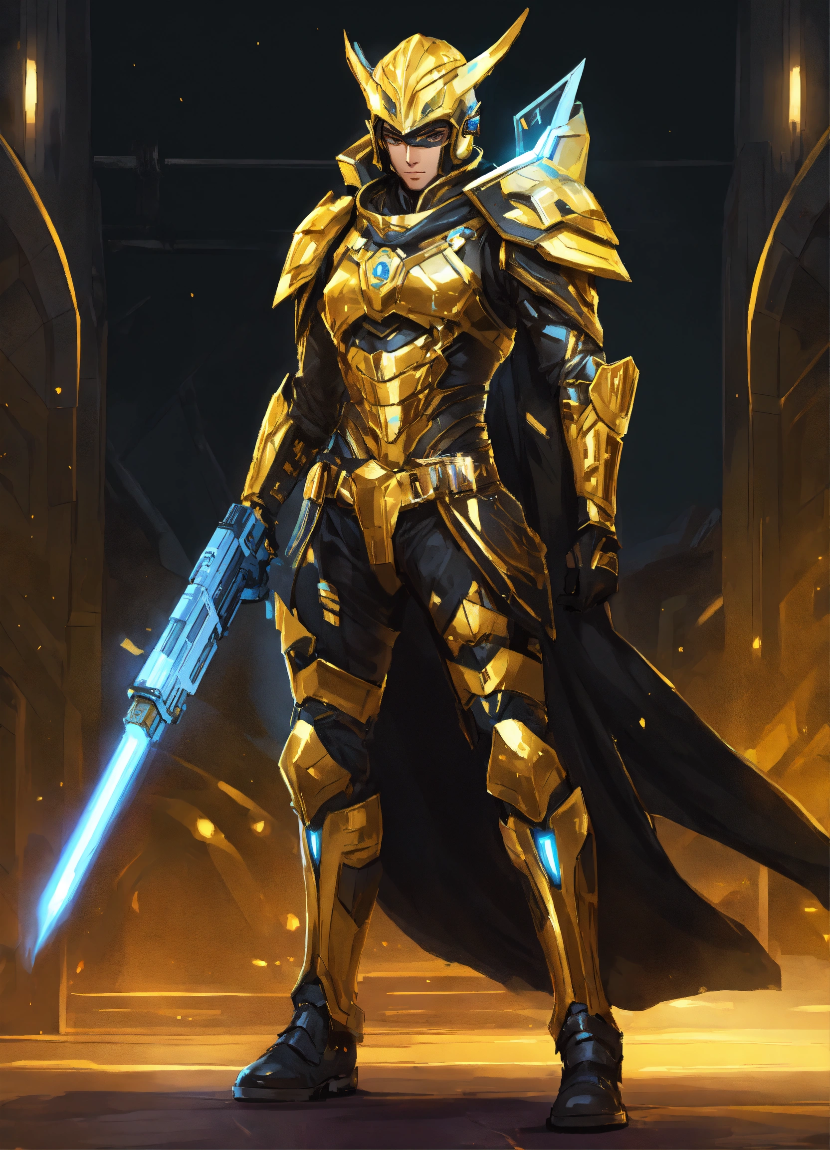 Lexica - Full body cartoon art of a high elf sci fi soldier wearing ...