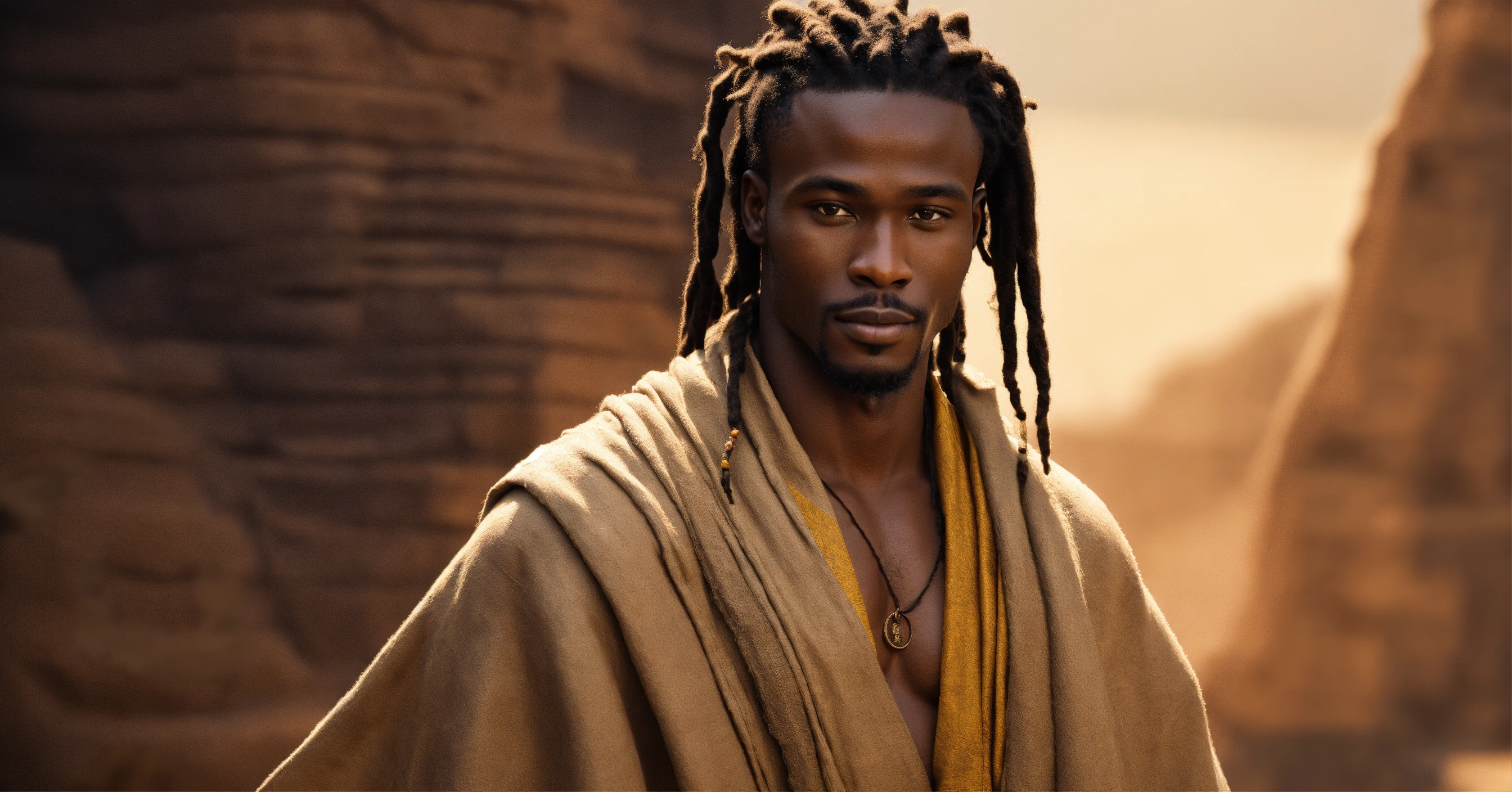 Lexica - Illustrate a view of a young handsome, strong, broad ...