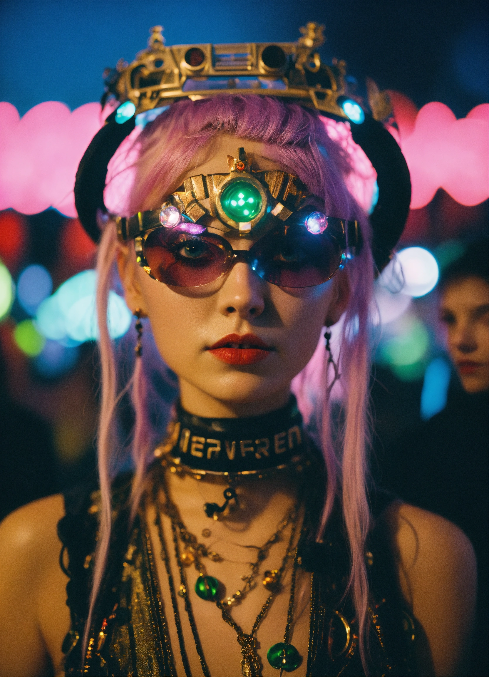 Lexica - Photorealistic 3D portrait Grimes Alien Mech Angels in Goth ...