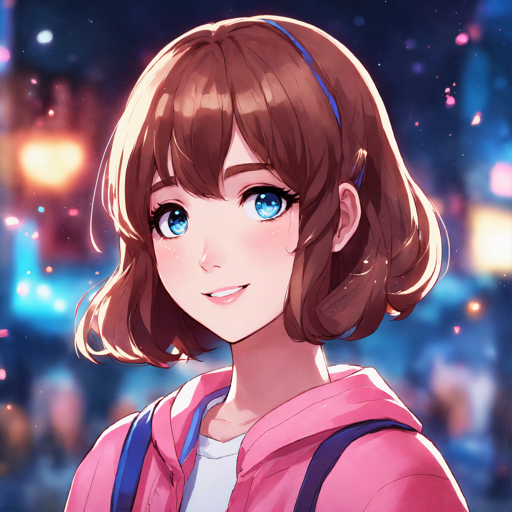 Lexica - Youtube icon, comic book anime style, bright lighting, pink ...