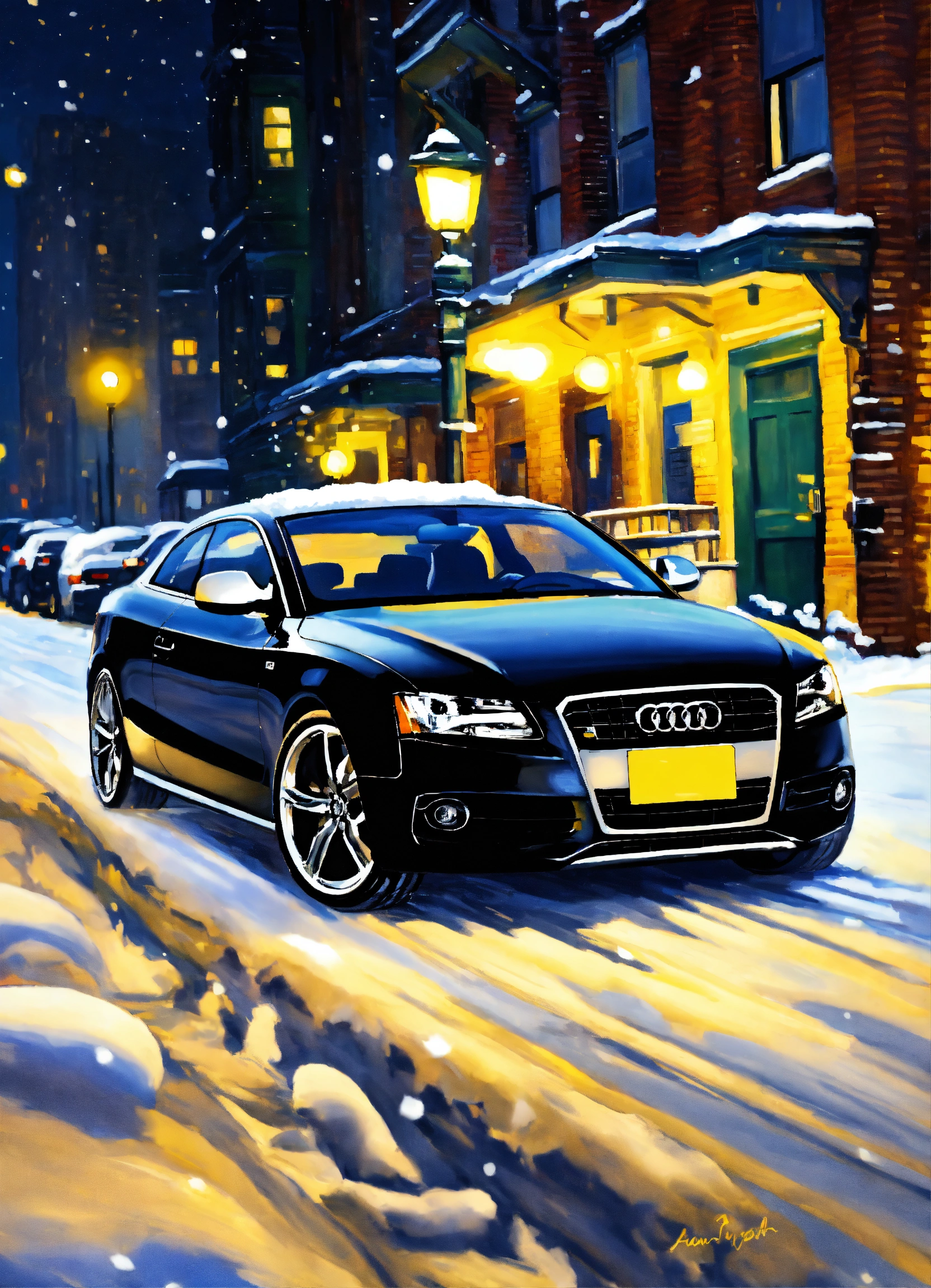 Lexica - Black 2011 audi a5 with black wheels in snow in new york van ...