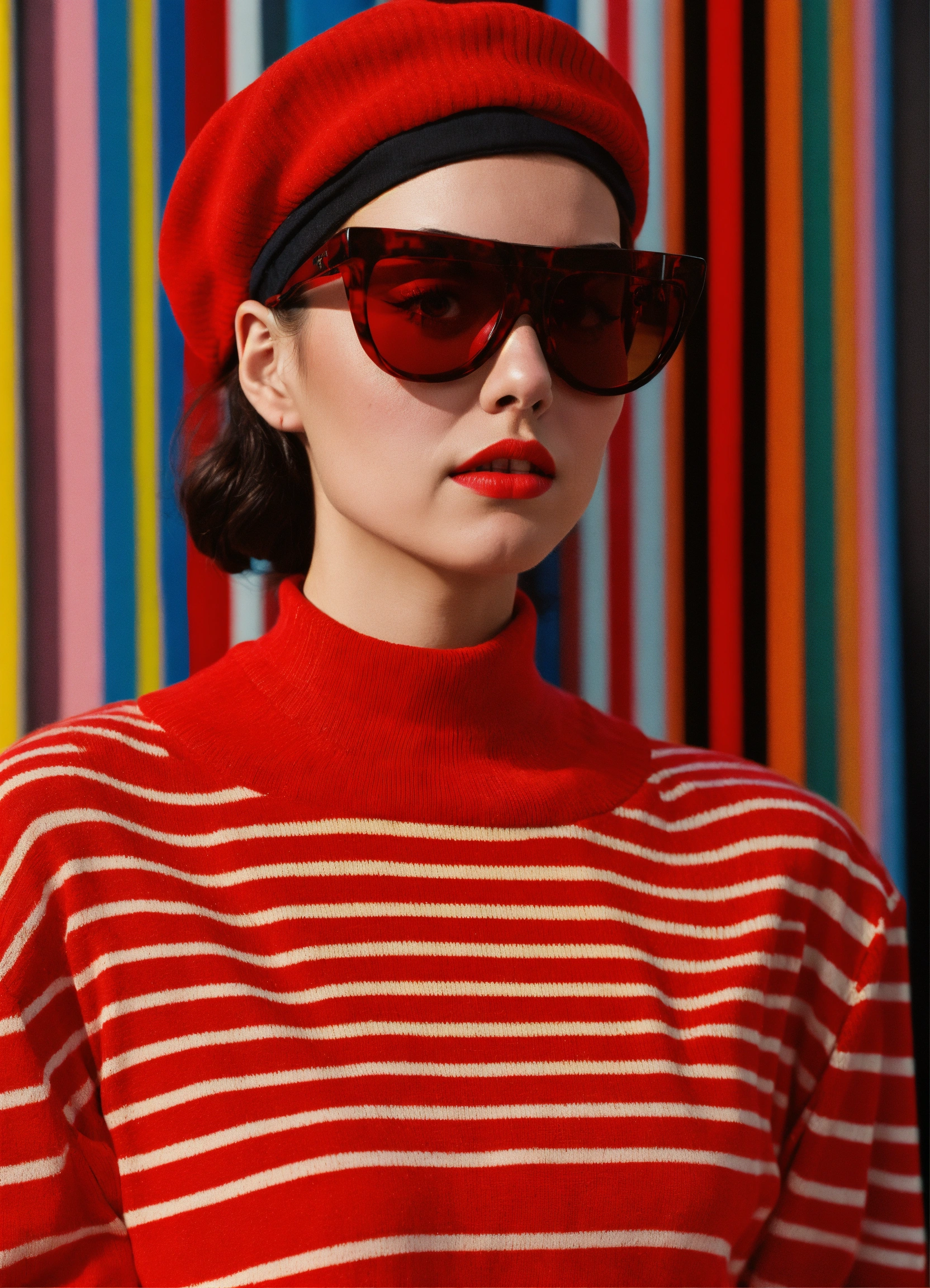 Lexica - Front profile half body model show Photography, in the ...