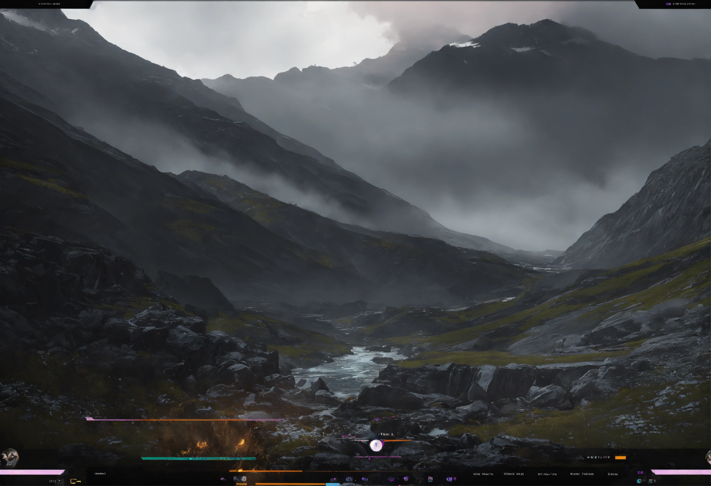 Lexica - Black and grey stream overlay for twitch
