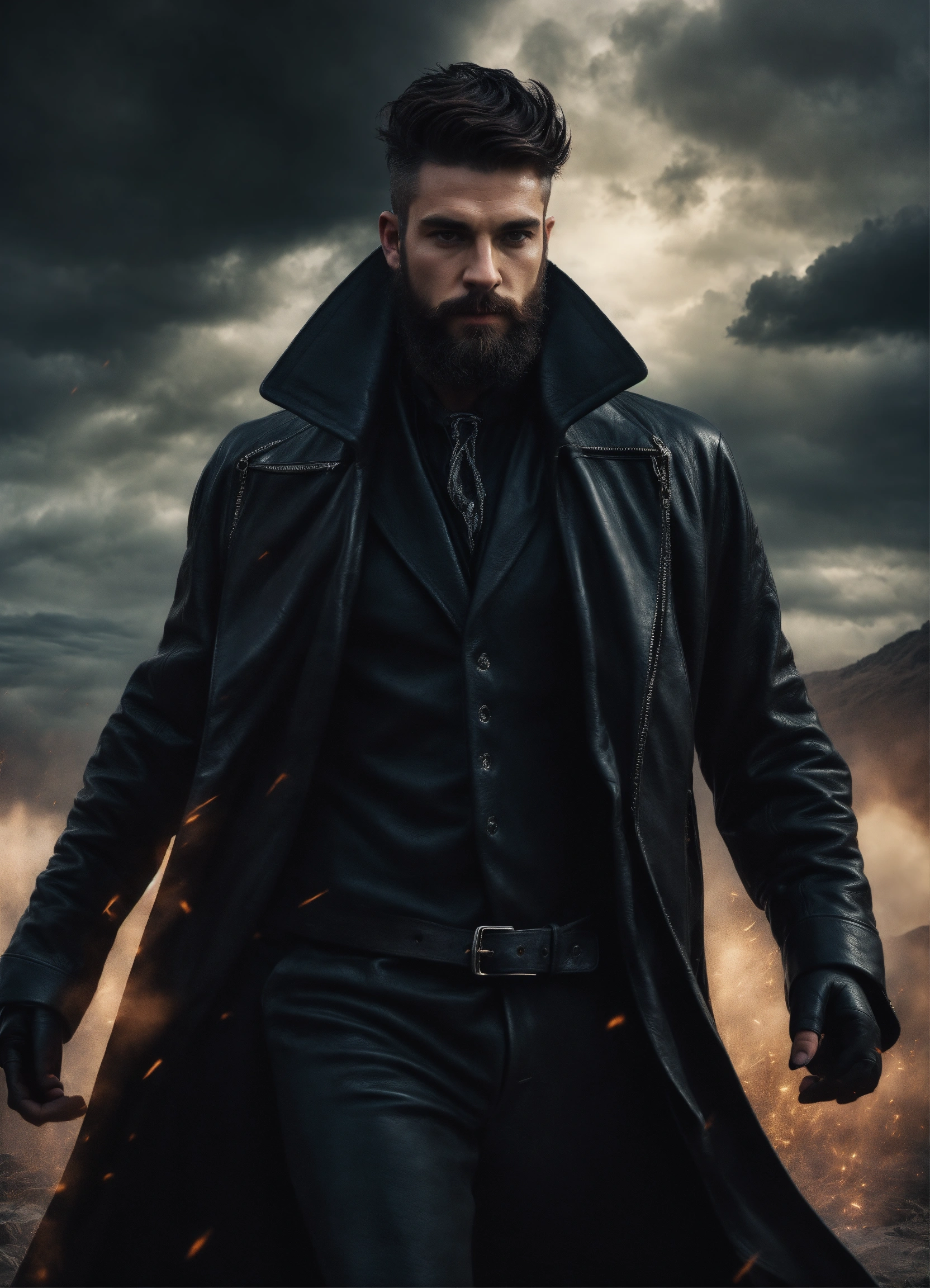 Lexica - Evil hipster wizard, a handsome white male evil god, a ...