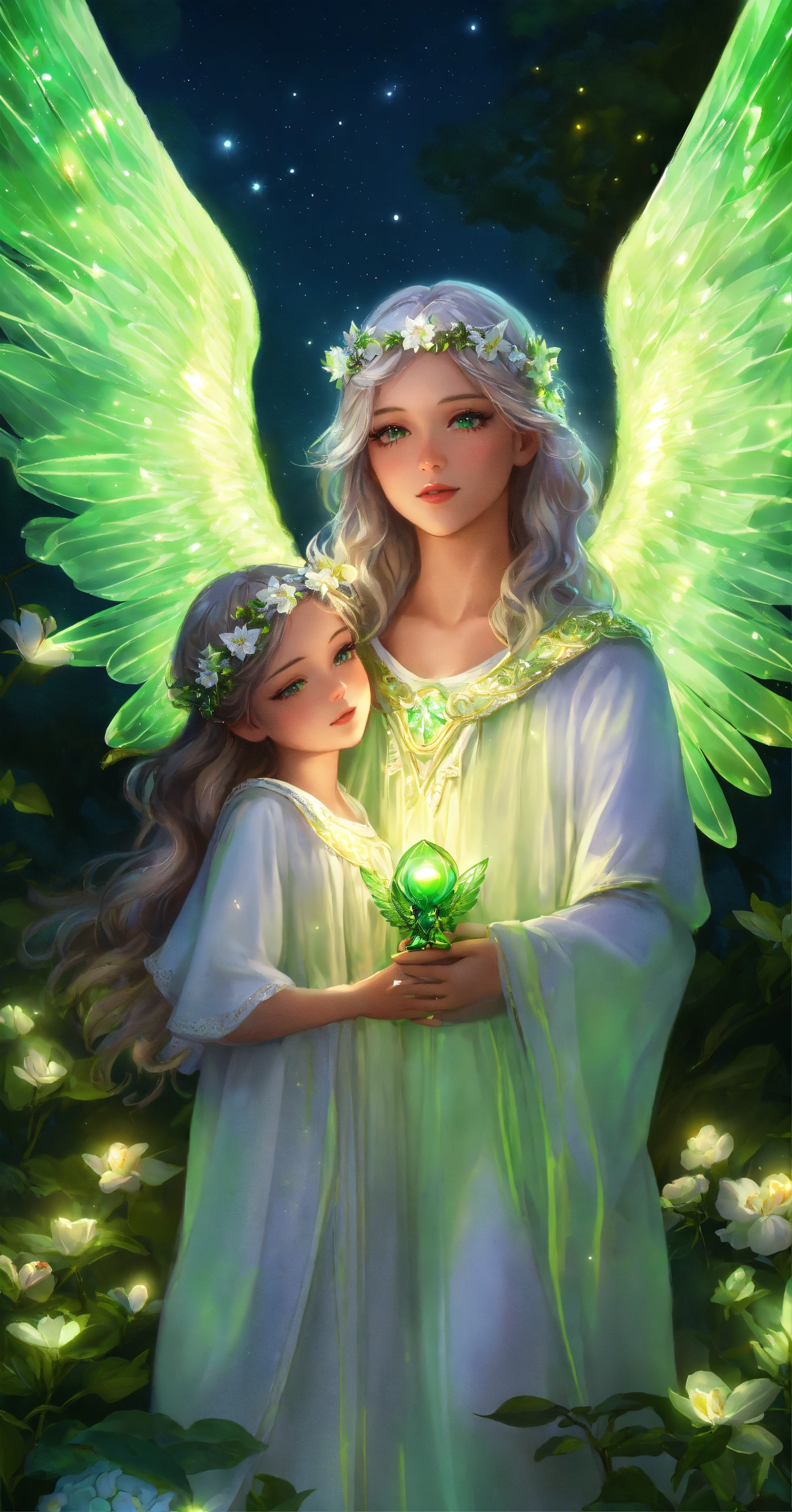 Lexica - 2 Guardian Angels, one is a boy and the other angel is a 7 ...