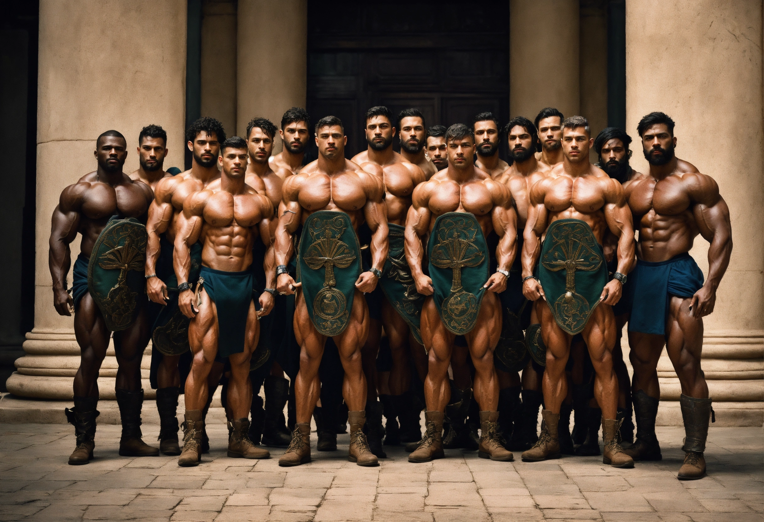 Lexica - Full body shot of a group of different stunningly handsome ...