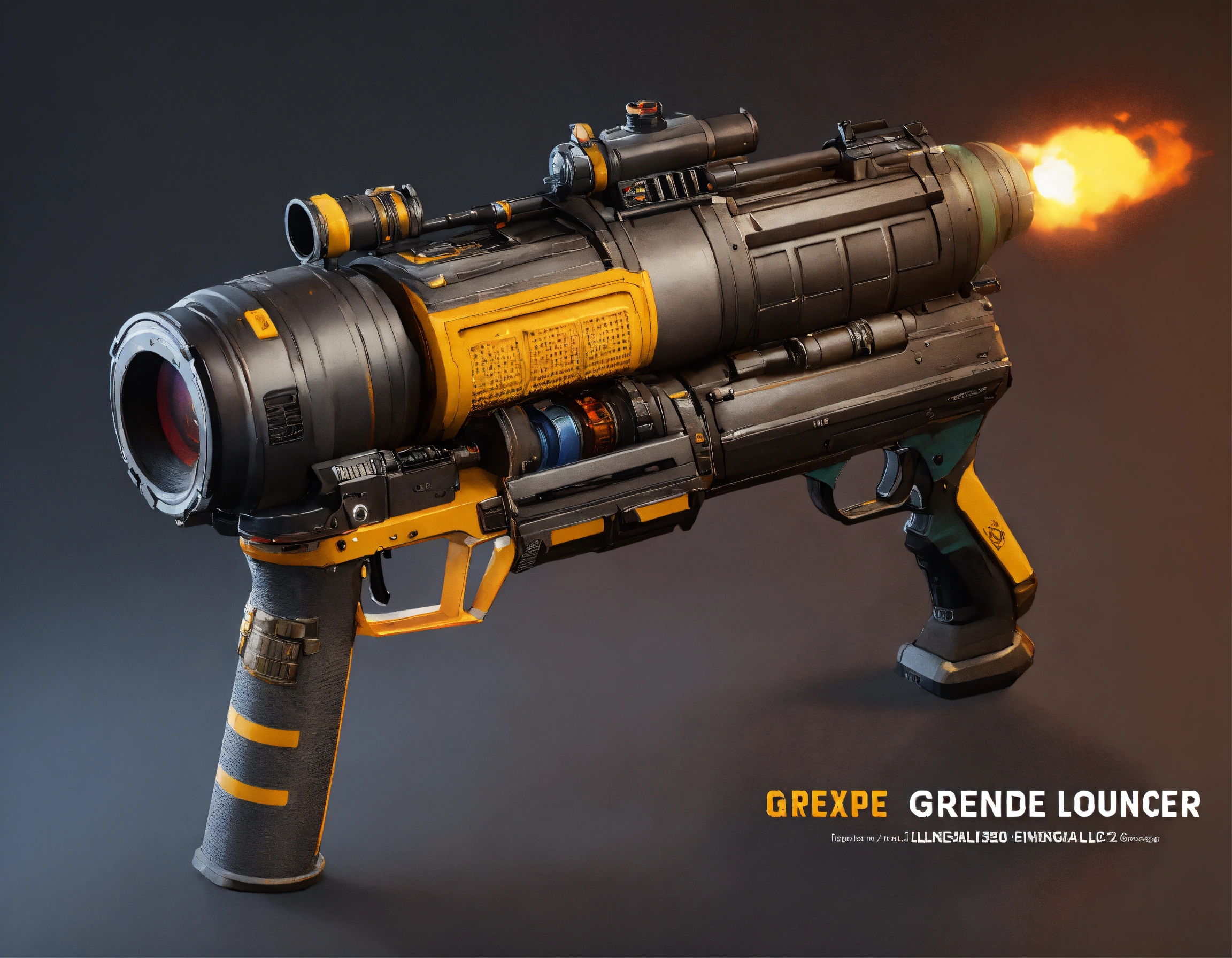 Lexica - Apex Legends mythical grenade launcher, realistic and hyper ...
