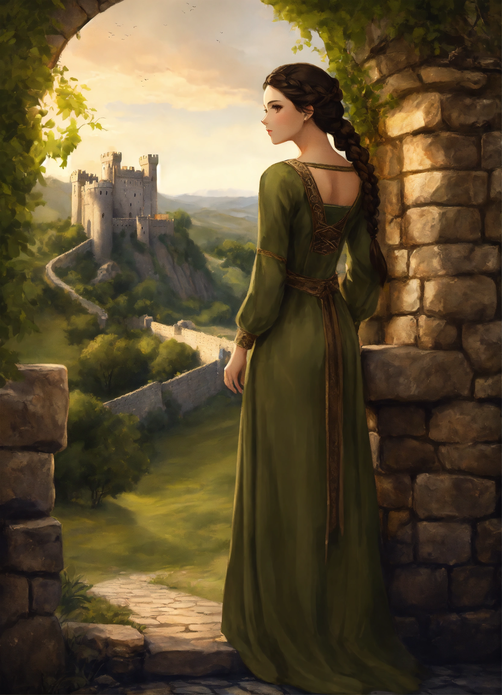 Lexica - Beautiful medieval young woman in servent clothes, fair skin ...