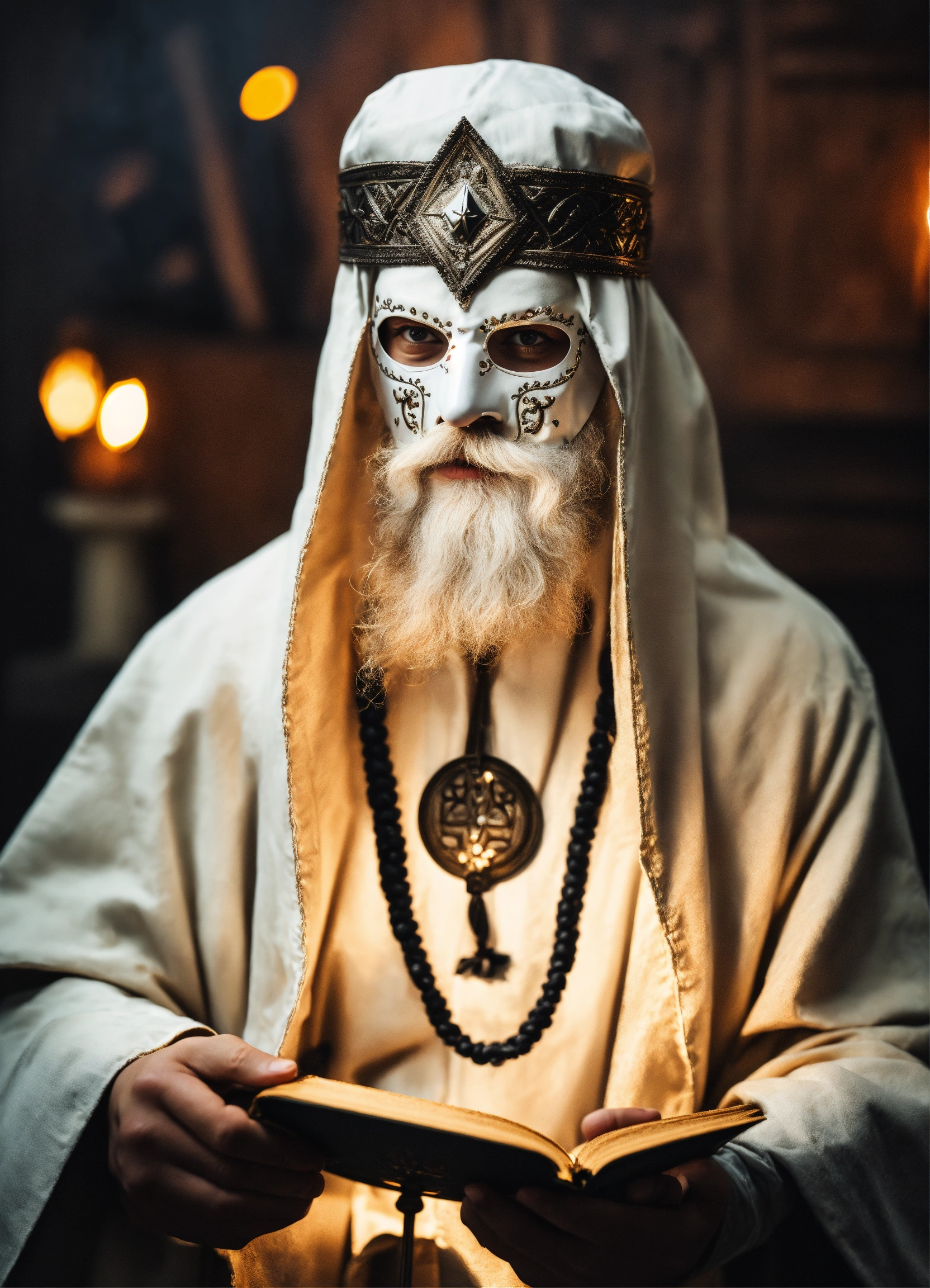 Lexica - Slavic wizard with a white mask