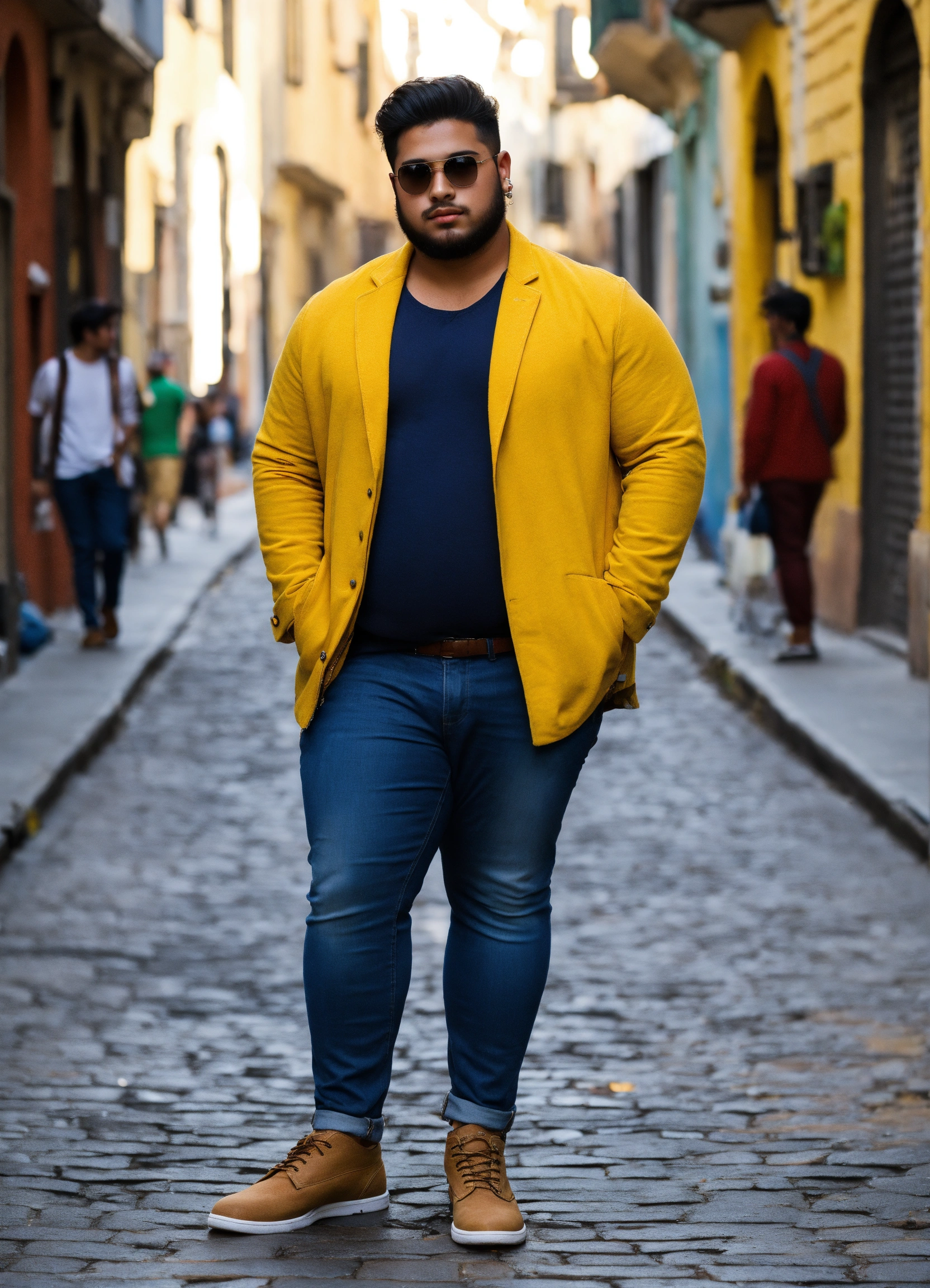 Lexica - Plump male young man outfit south america casual outfit