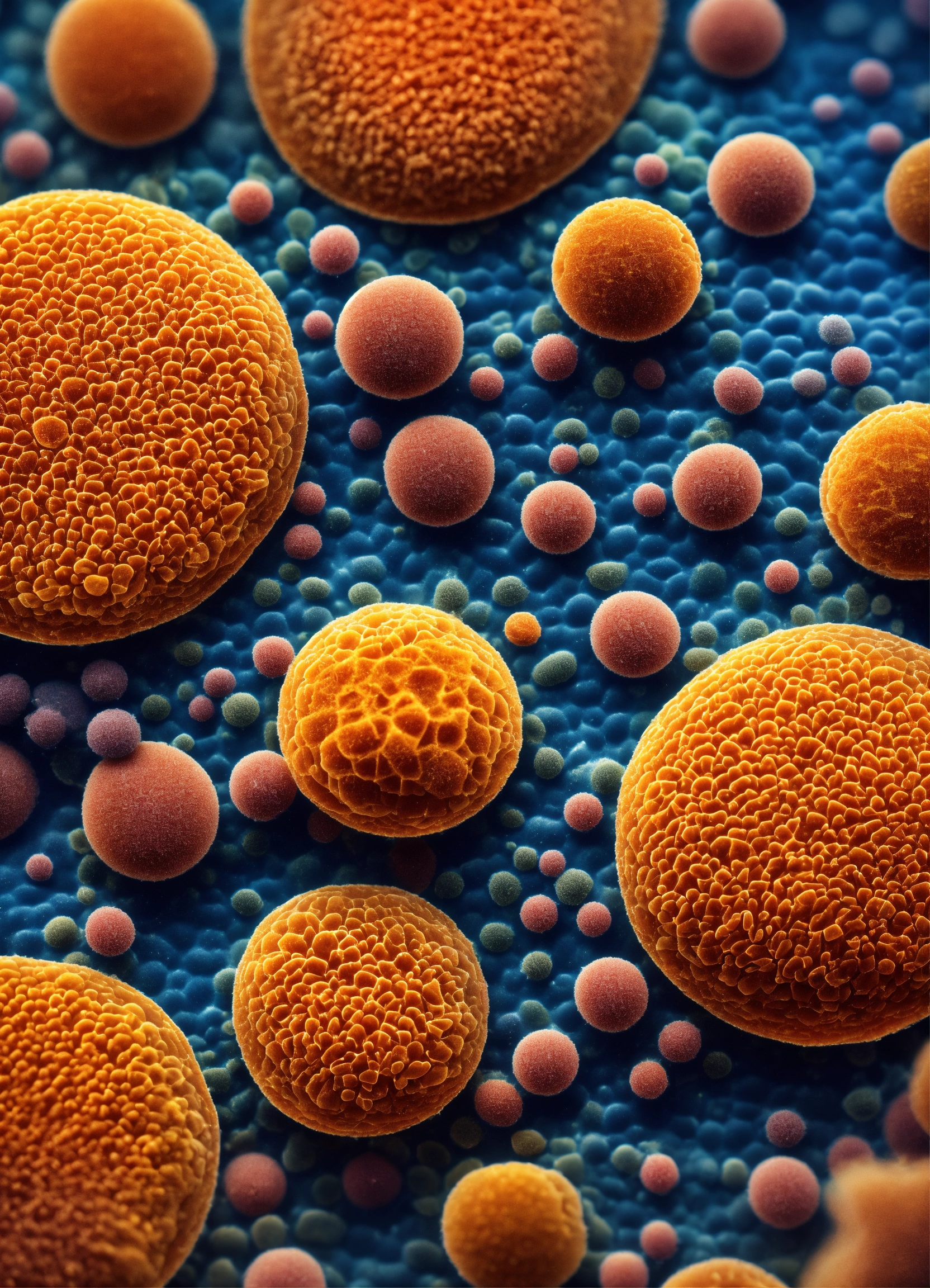 Lexica - Realistic photo of adherent eukaryotic cells seen through a ...