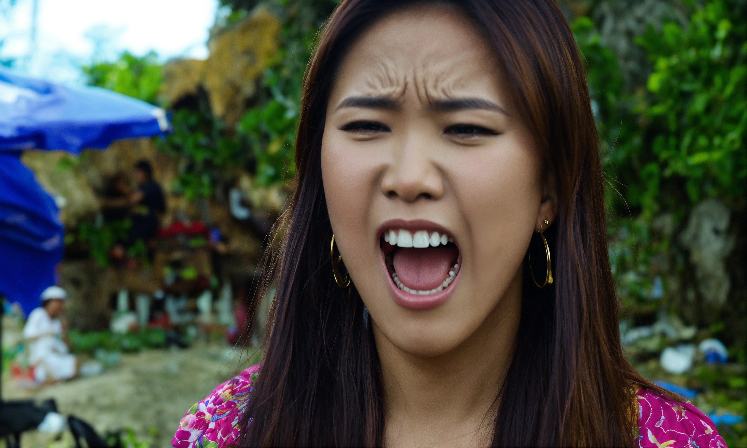 Lexica - Beautiful filipina mad yelling upset