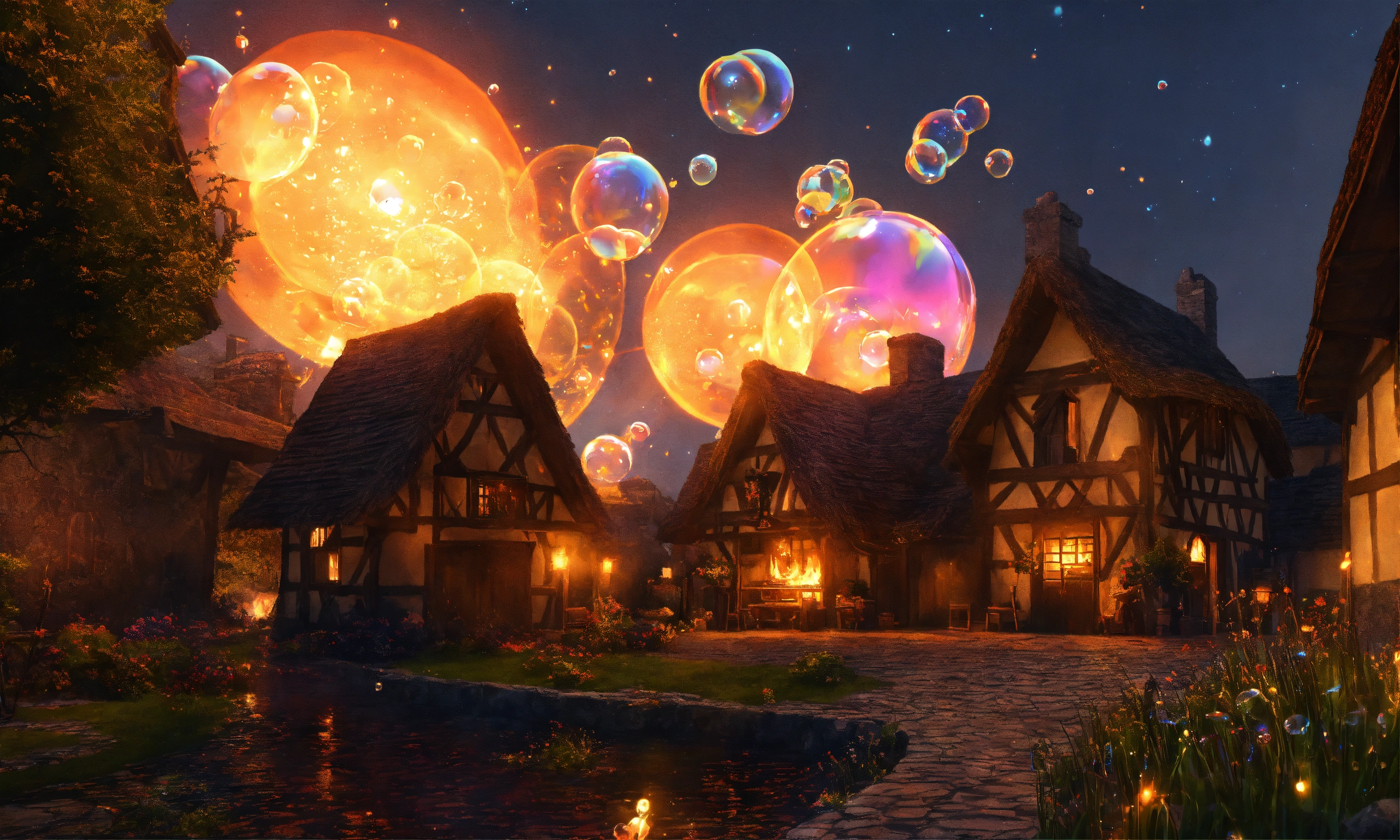 Lexica - Bubbles made from molten glass, lava bubbles, burning bubbles ...