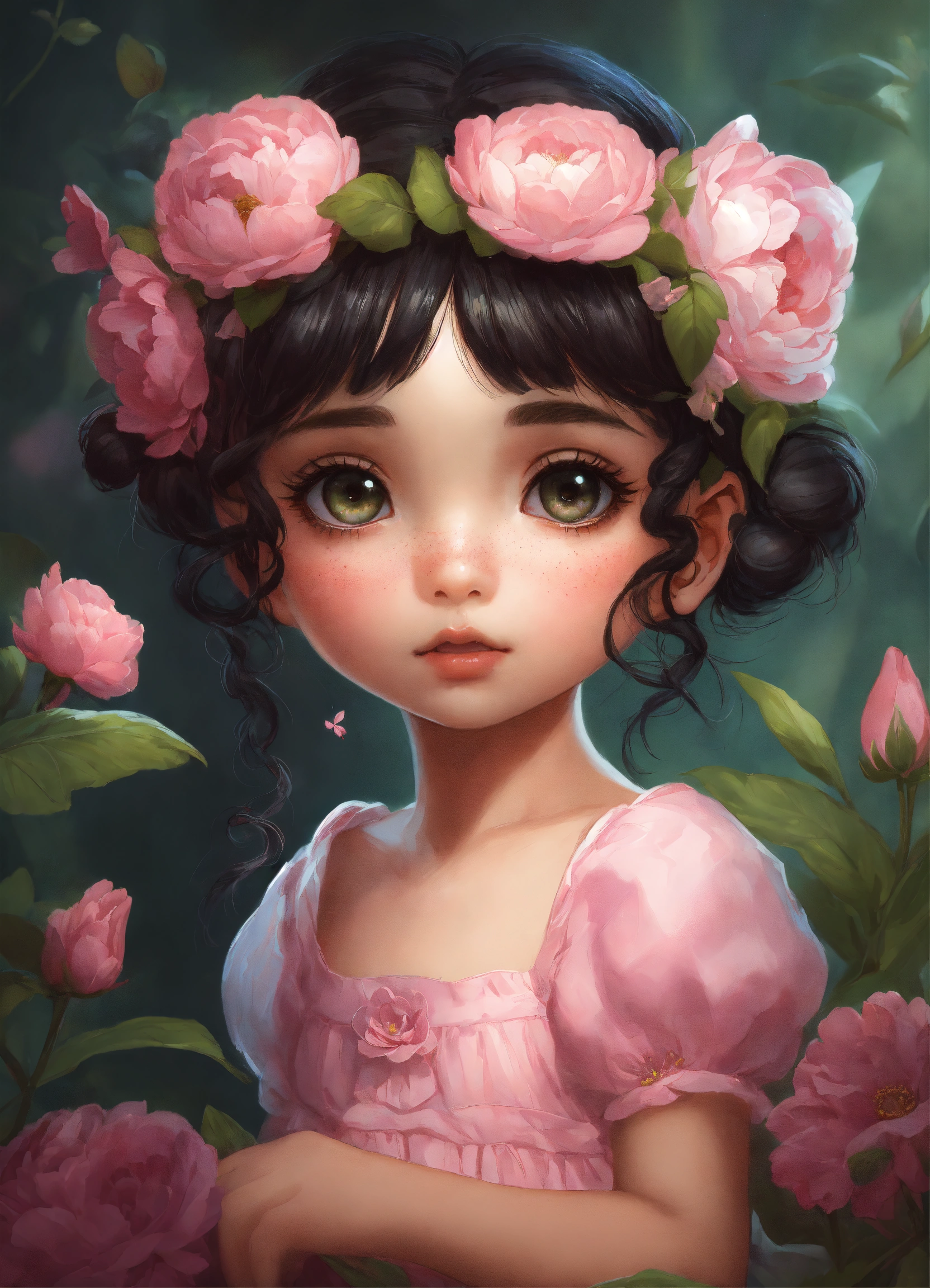 Lexica - Portrait and shot full body of a sweetness pink Baby Fairy ...