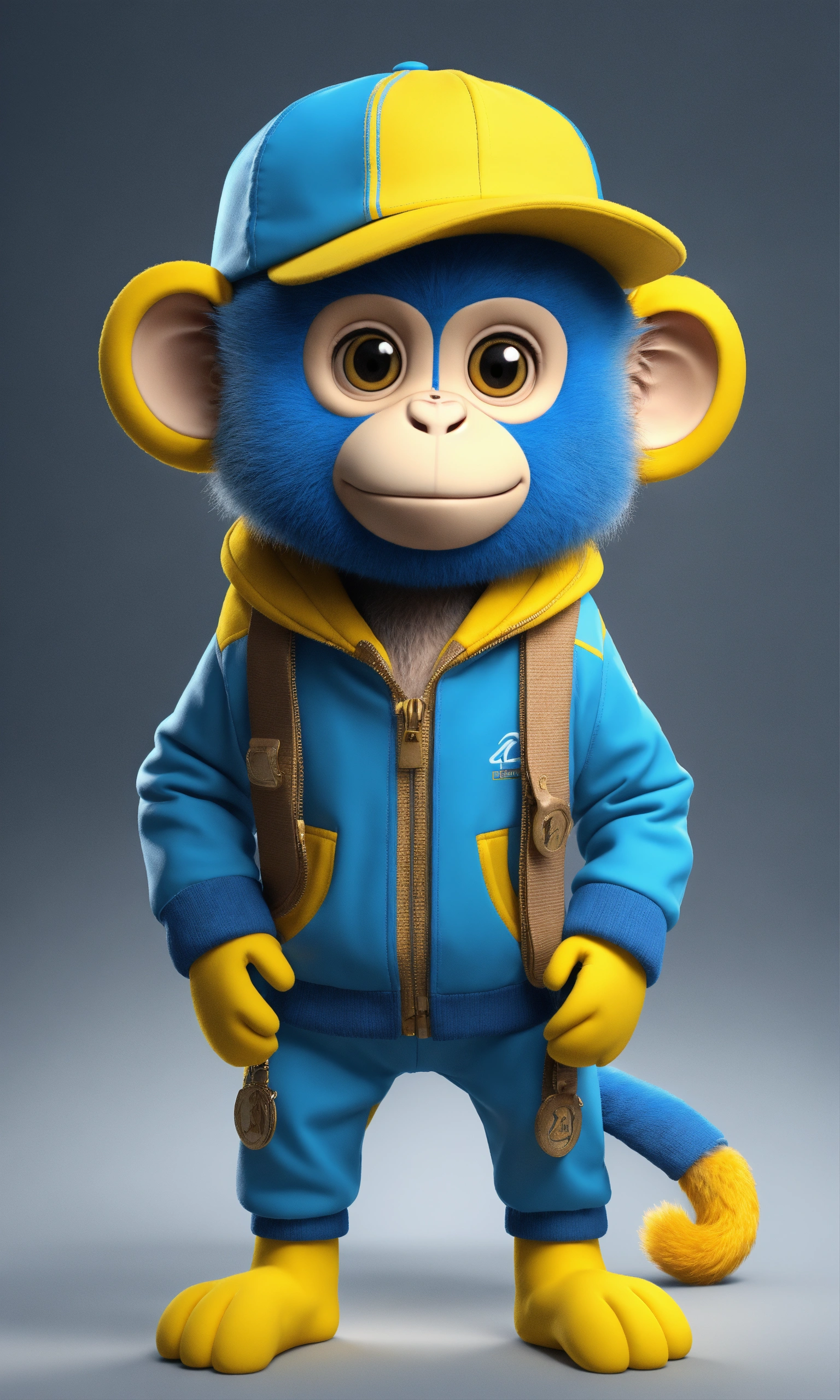Lexica - Cartoon monkey with human clothes Use the monkey with the ...