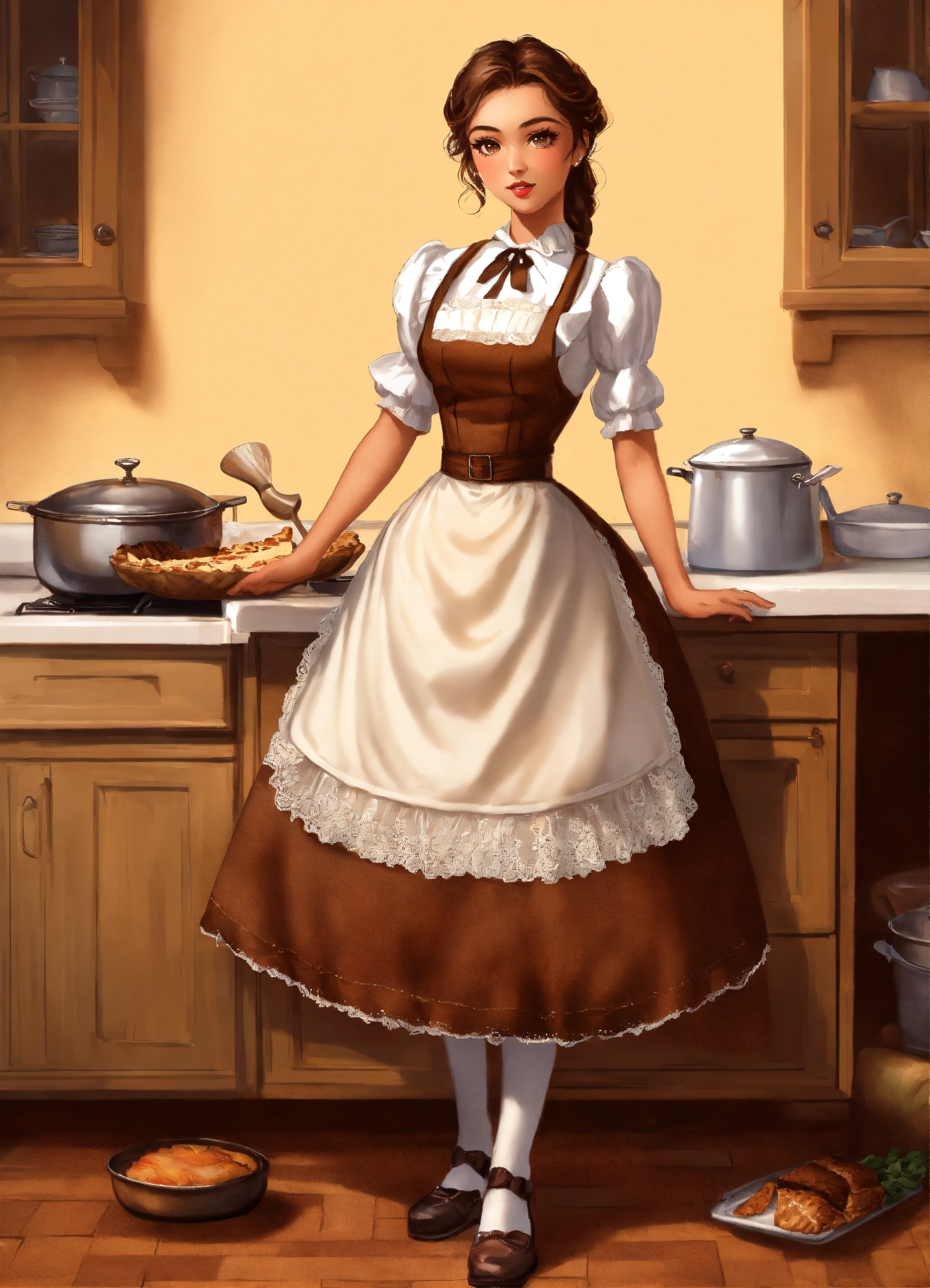 Lexica - Full body, magnificent young girl with large hazel eyes, pinup ...