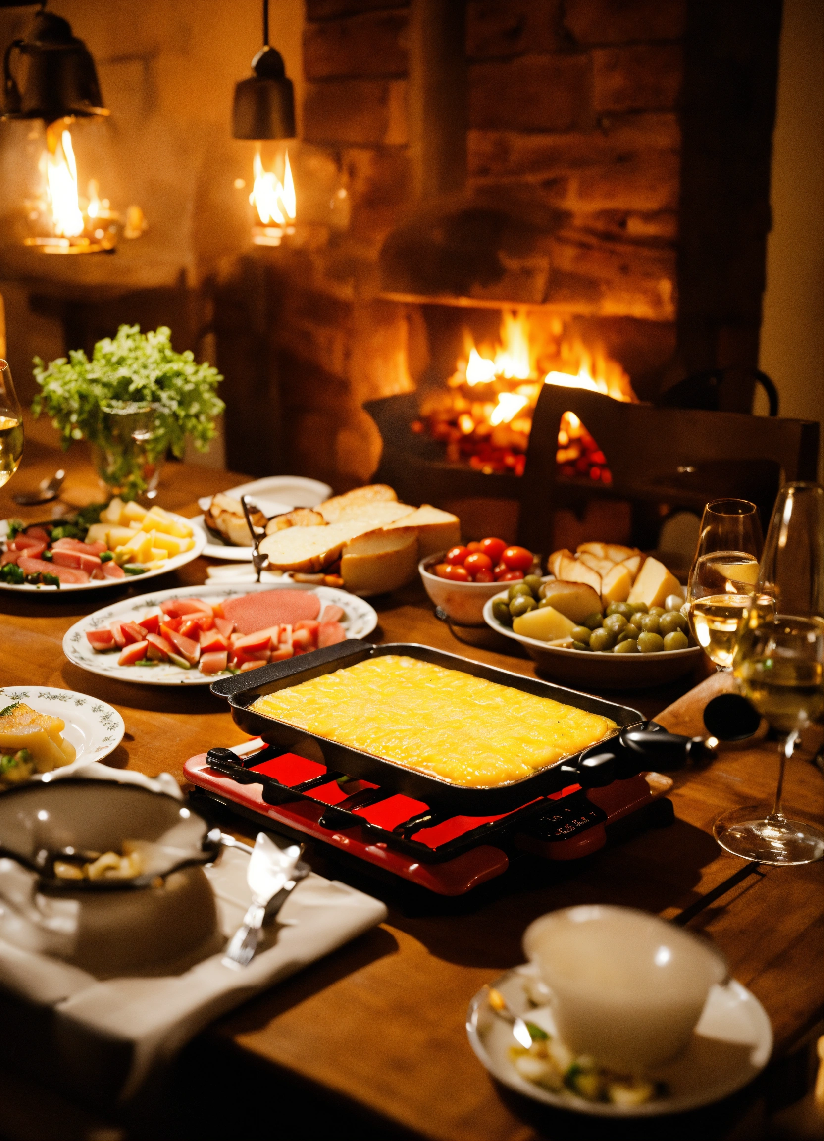 Lexica - Ken a raclette device with friends, French table