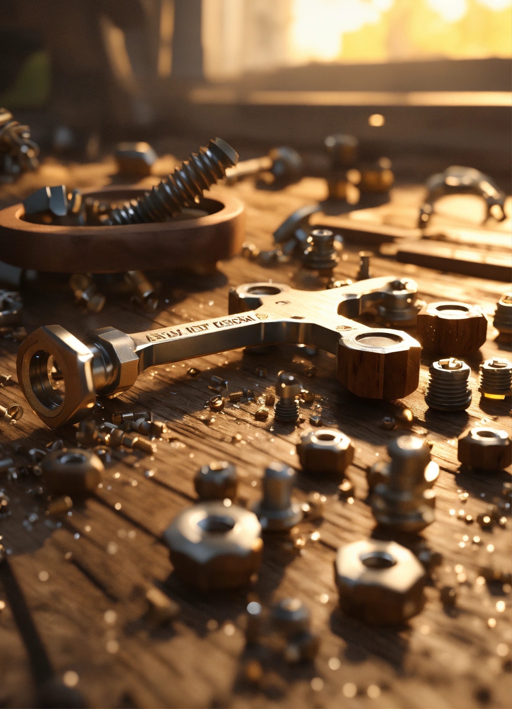 Lexica - Hand tools wrench etc floating 3d render, Acid rain made of ...