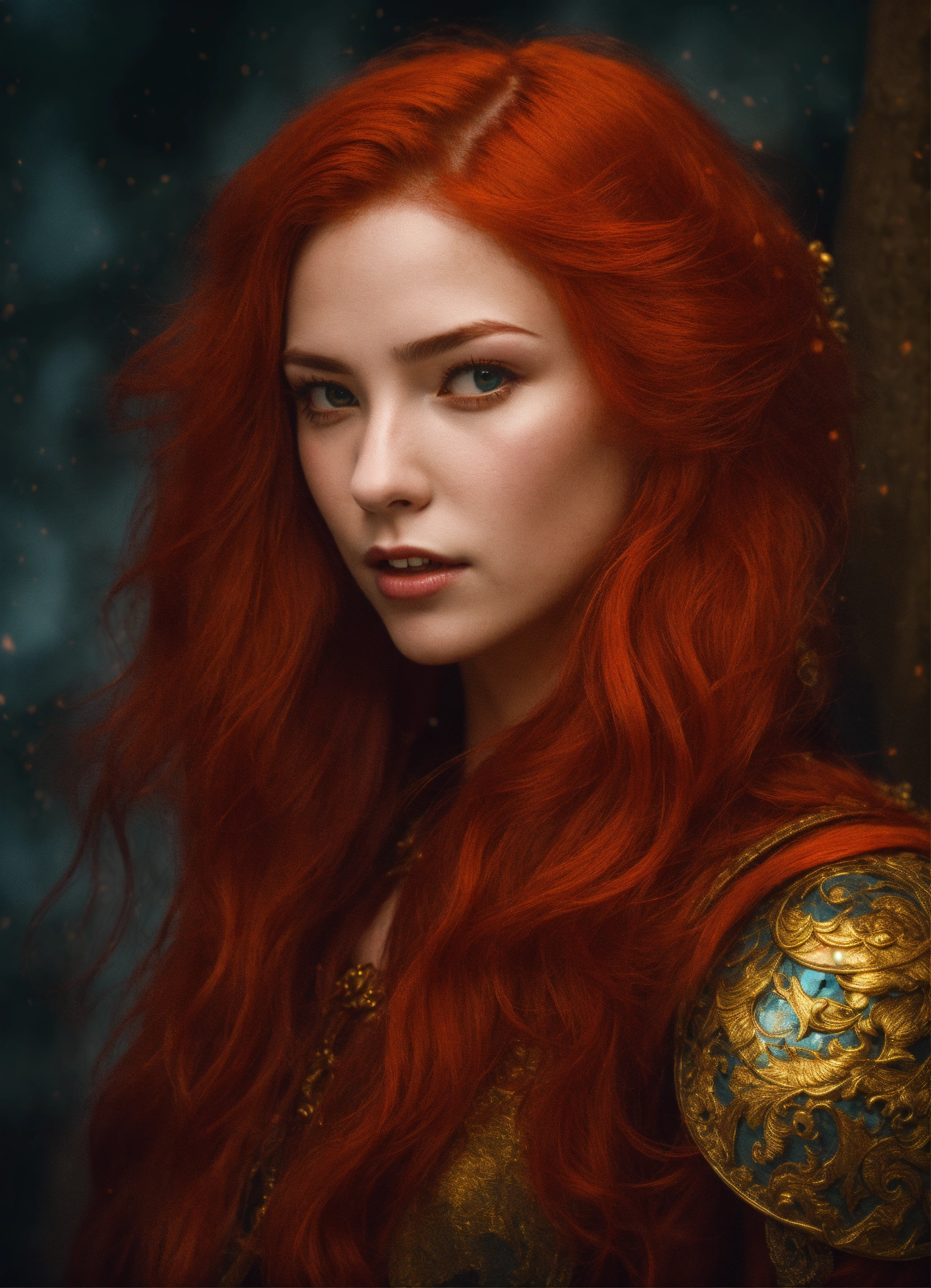 Lexica - Draconic traits to human with red hair
