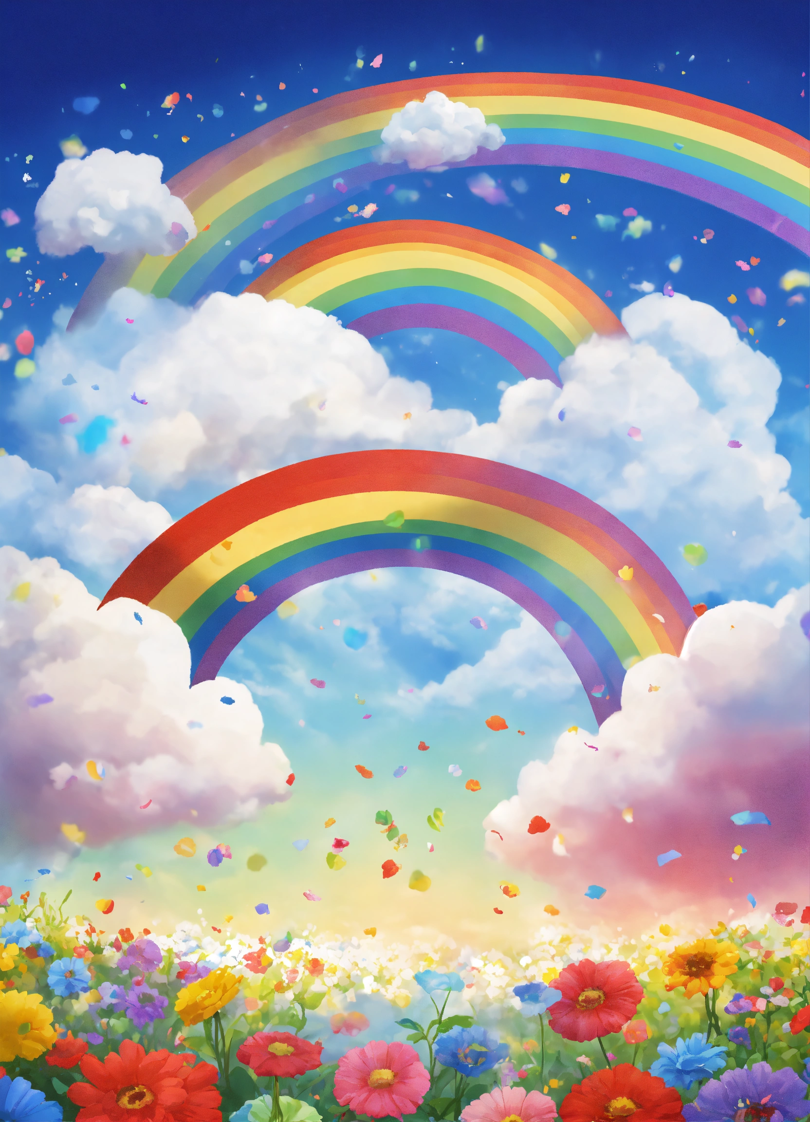 Lexica - Create a cartoon, looking cloud, cloud cloud barfing a rainbow ...