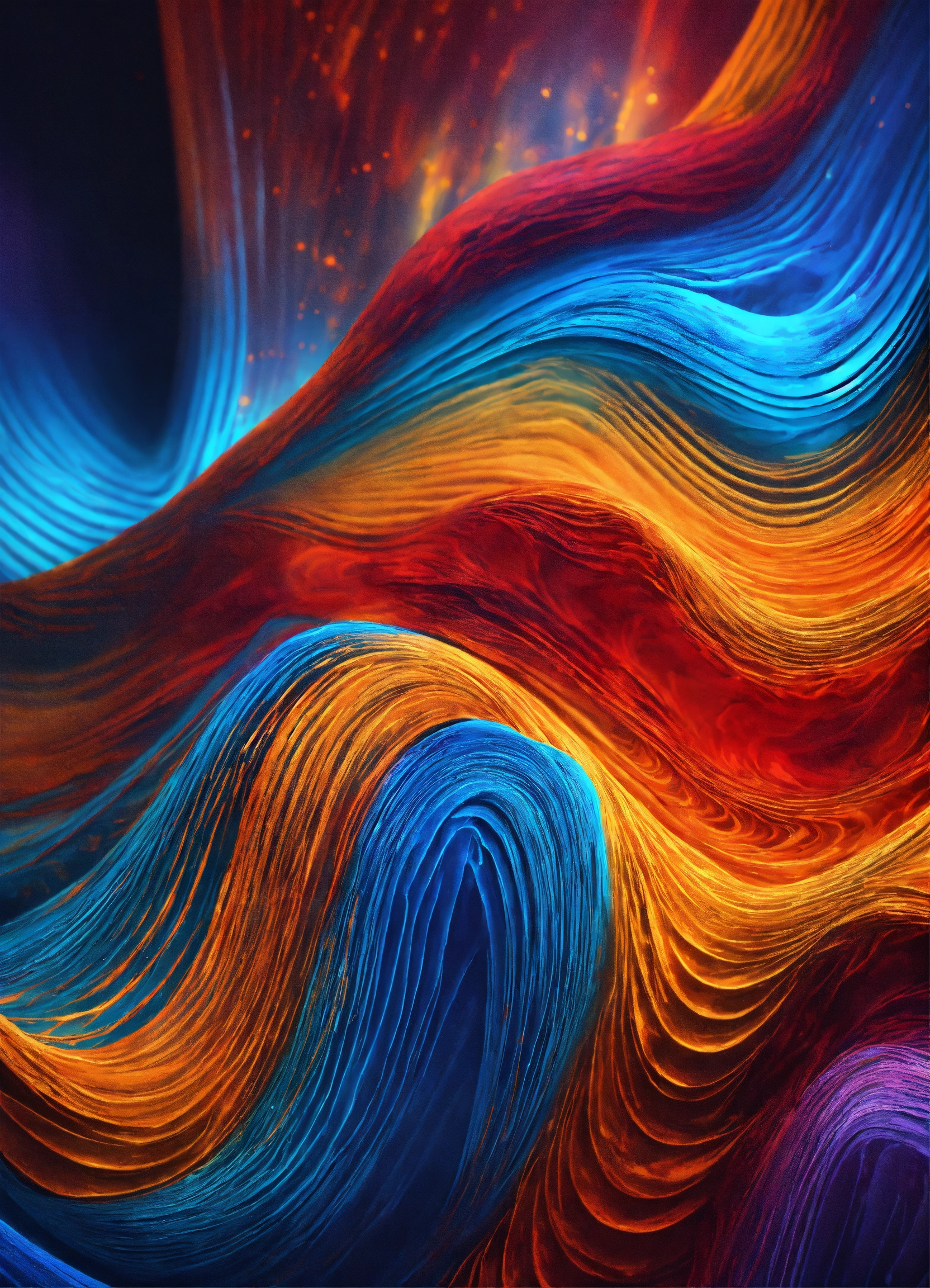 Lexica - Multicolor vibration waves, fantasy, beautiful, abstract ...