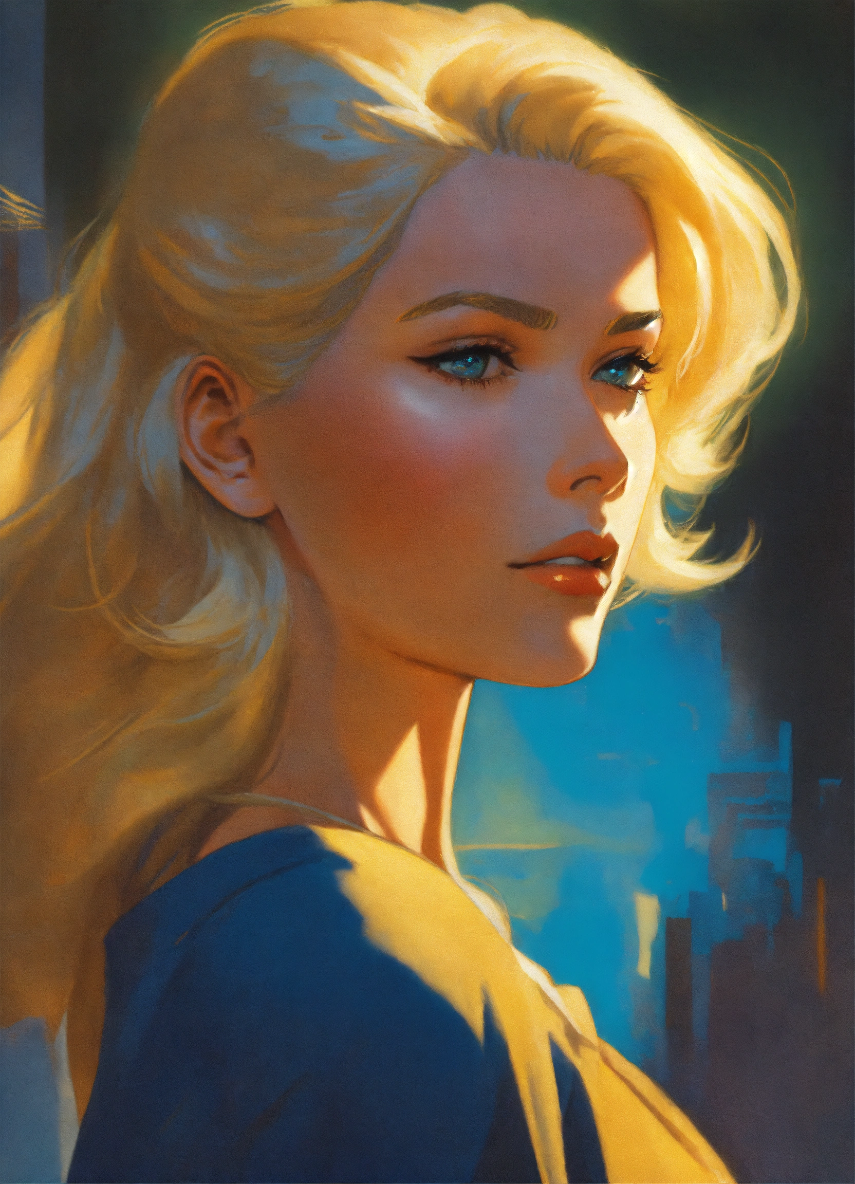 Lexica - Beatifull blonde Female, art by Earl MacPherson and Bill Randall