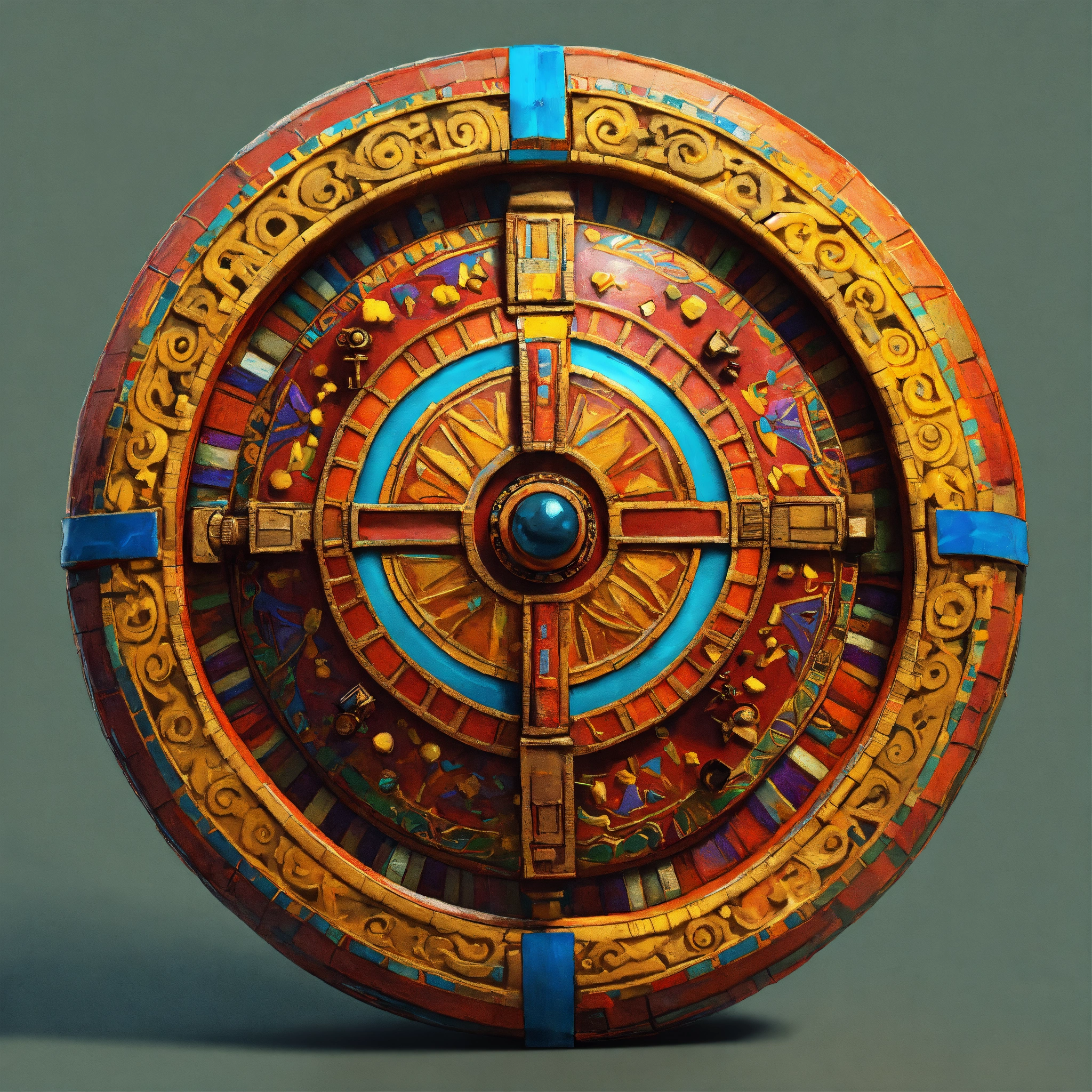 Lexica - Inca relic, oil paint, single prop, isolate object, 2D ...