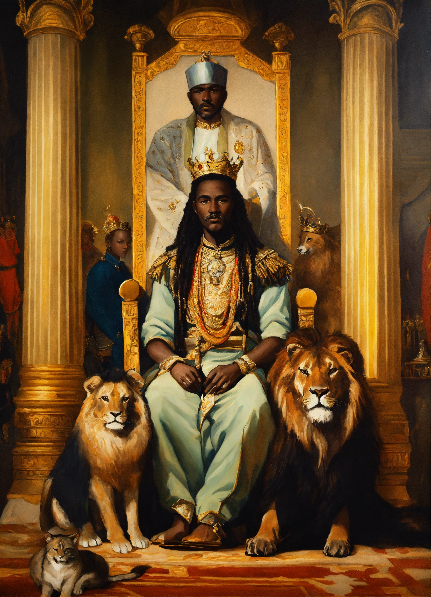 Lexica - A hyper-realistic depiction of the africa king and queen on ...