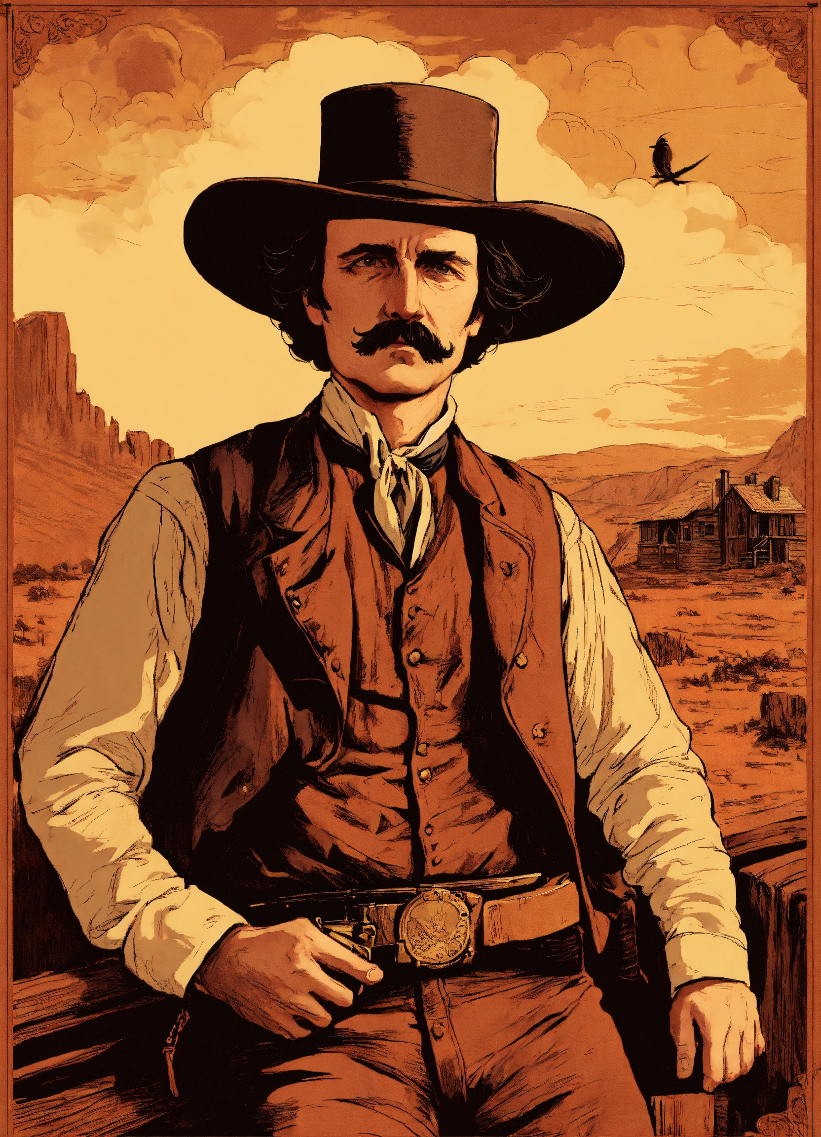 Lexica - Edgar Allan Poe as an outlaw gunfighter in the Old West ...