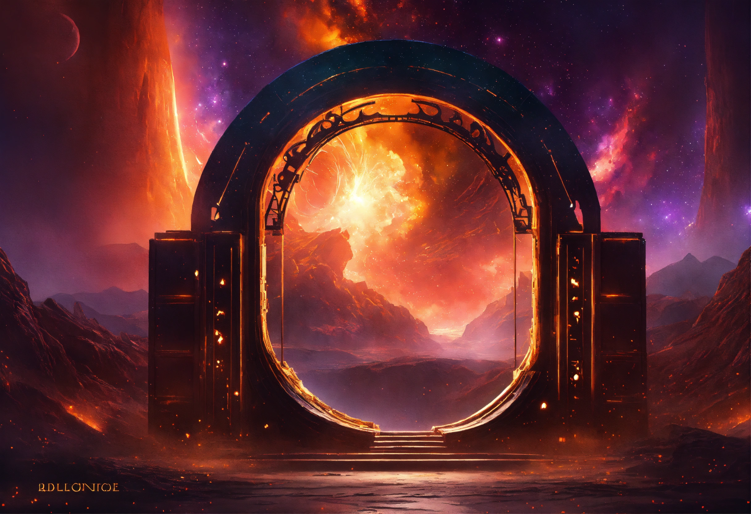 Lexica - Background nebulae space Gate fantasy sky, sparks, stars ...