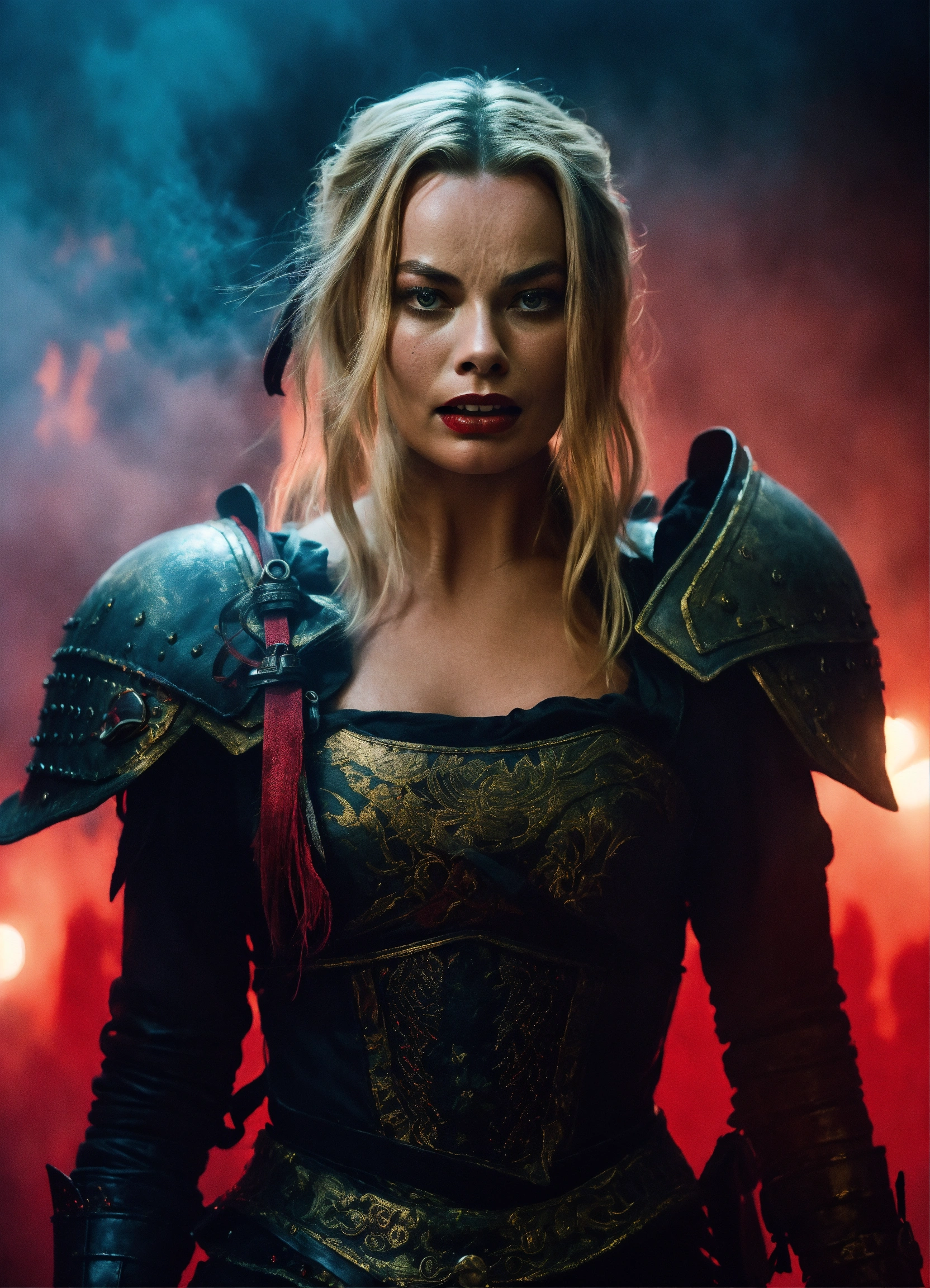 Lexica - A photo quality portrait of Margot Robbie as a beautiful ...