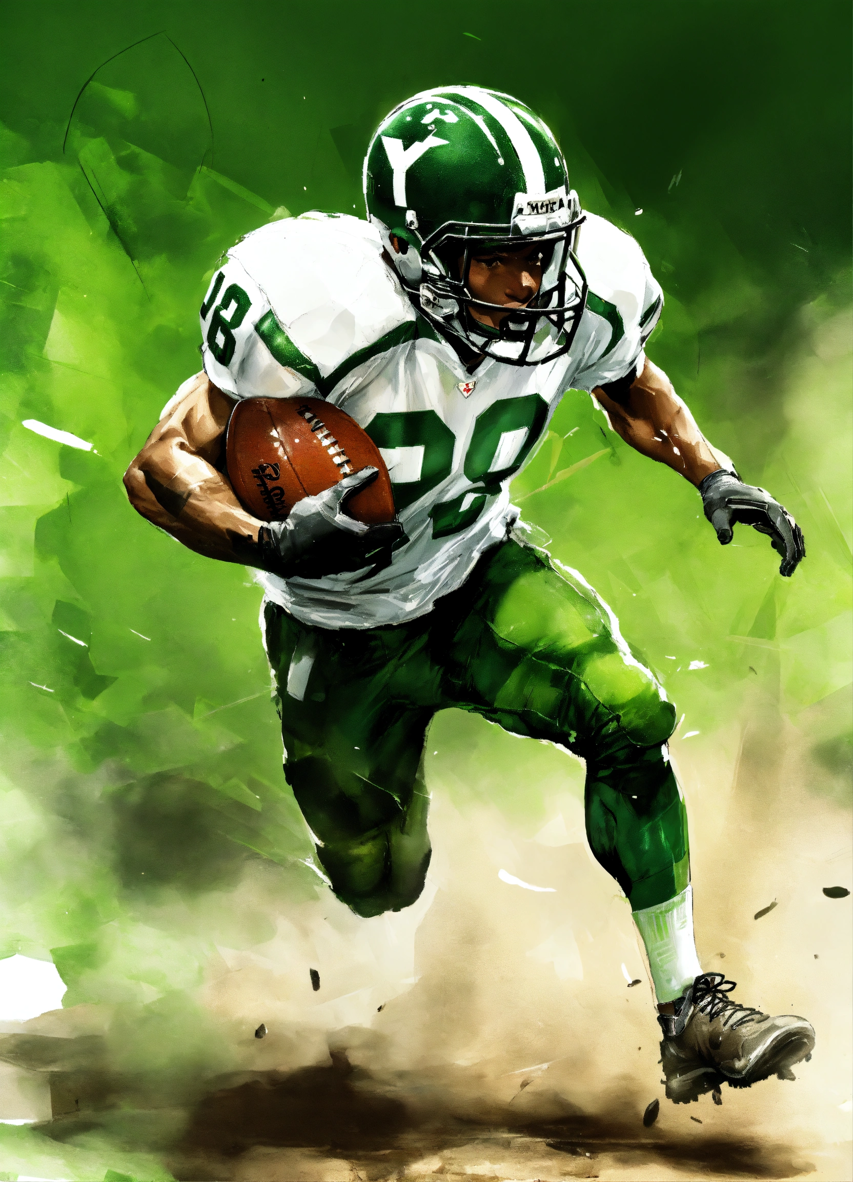 Lexica - Full Photo accurate shot of an American football player ...