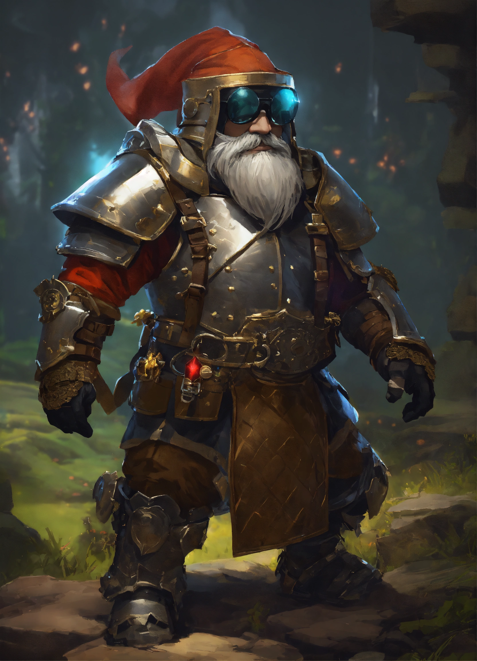 Lexica - Armorer artificer rock gnome with big dark head and glasses ...