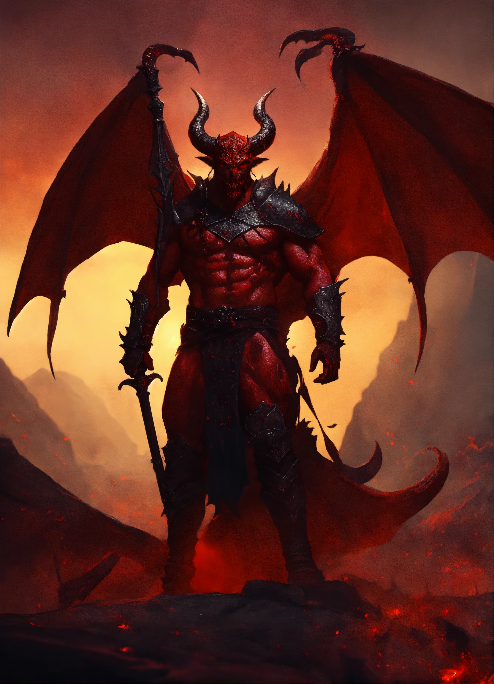 Lexica - D&D, fantasy, cinematic. Devil of Baator