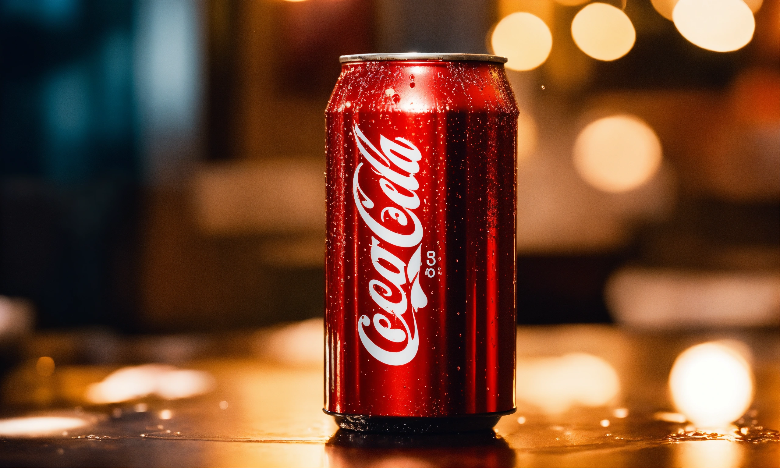 Lexica - Golden rule shot, a wet red can of coke with drops on it ...